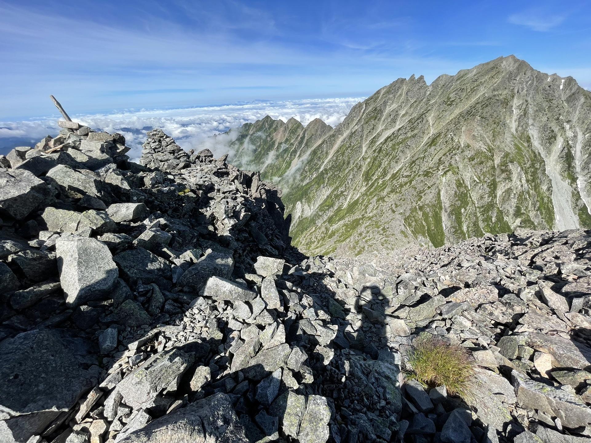 ジャンダルムと前穂高岳 / より4218さんの槍ヶ岳・穂高岳・上高地の活動データ | YAMAP / ヤマップ