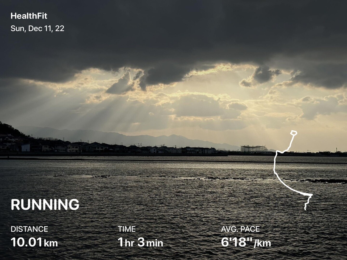 10km走って牧のうどんの唐揚げと日本一... / Hitoshi Nakashimaさんのモーメント | YAMAP / ヤマップ