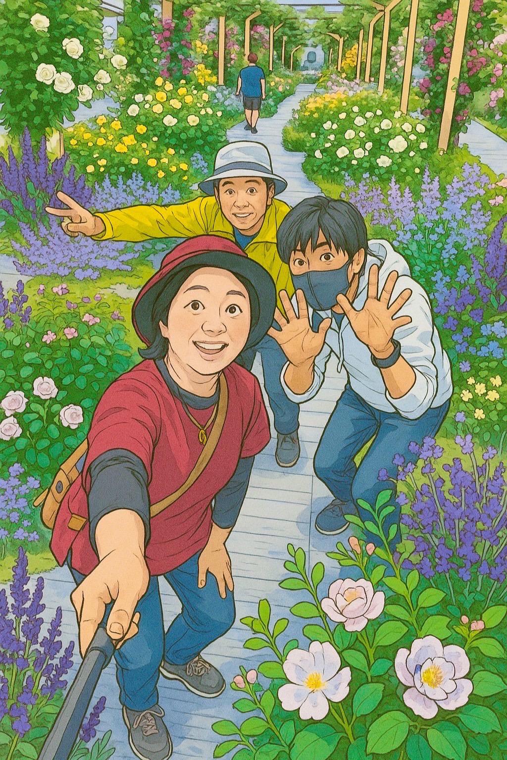 1）友だちが、先日ばら公園で一緒に撮... / kazさんのモーメント | YAMAP / ヤマップ