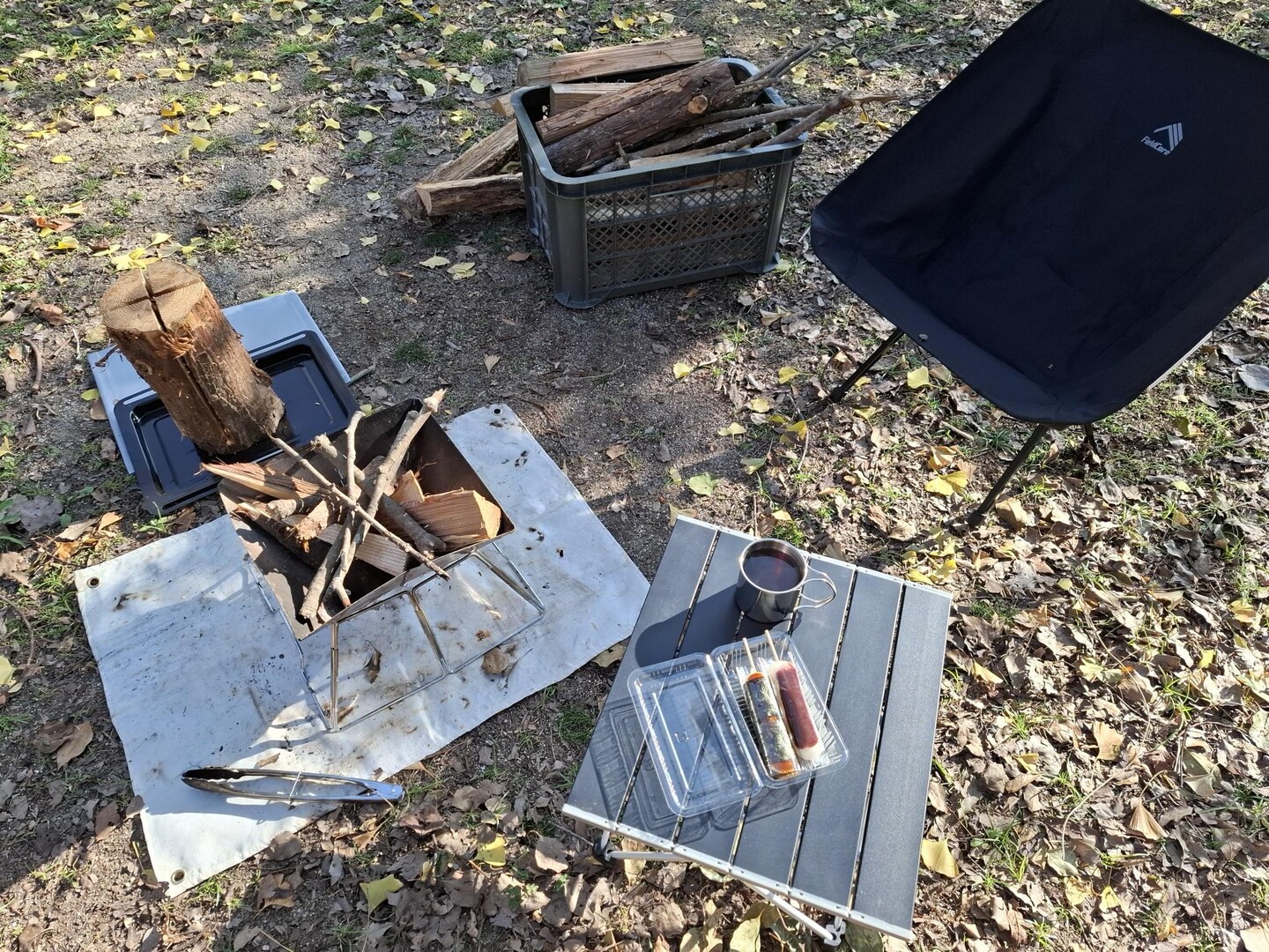 キャンプに来ています。 持ってきた食材を... / sanaさんのモーメント | YAMAP / ヤマップ