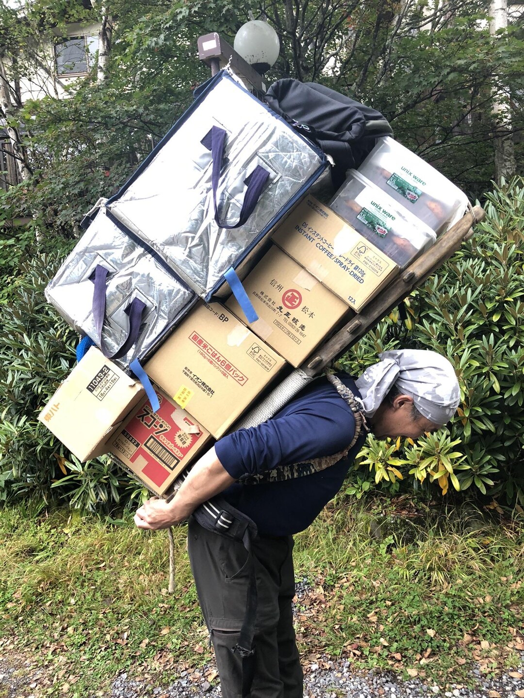 僕と山小屋のご主人とで歩荷です！ 僕が3... / satoさんのモーメント | YAMAP / ヤマップ