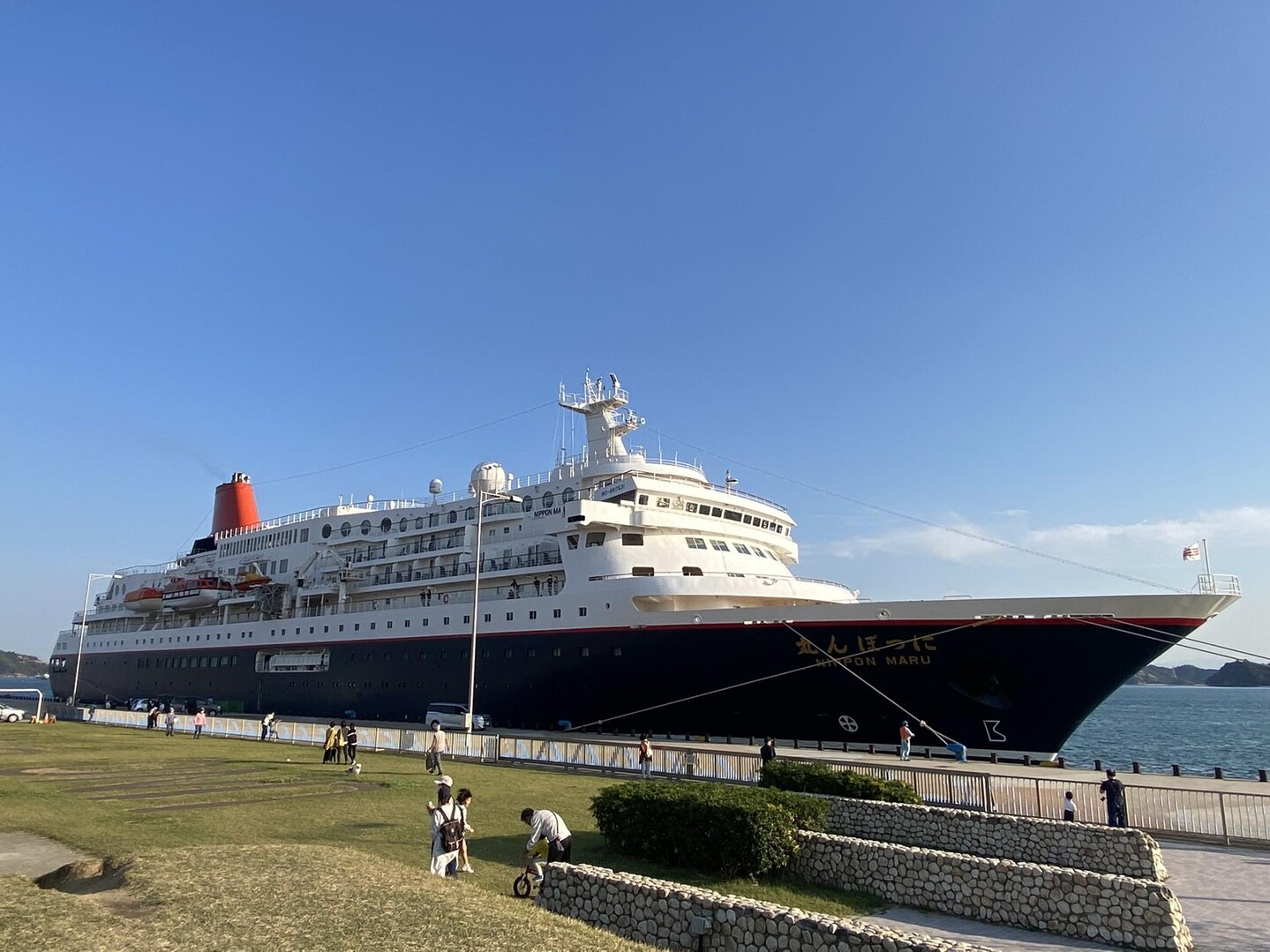 にっぽん丸 宇野港 入港 / wanbenさんの玉野市の活動データ | YAMAP / ヤマップ