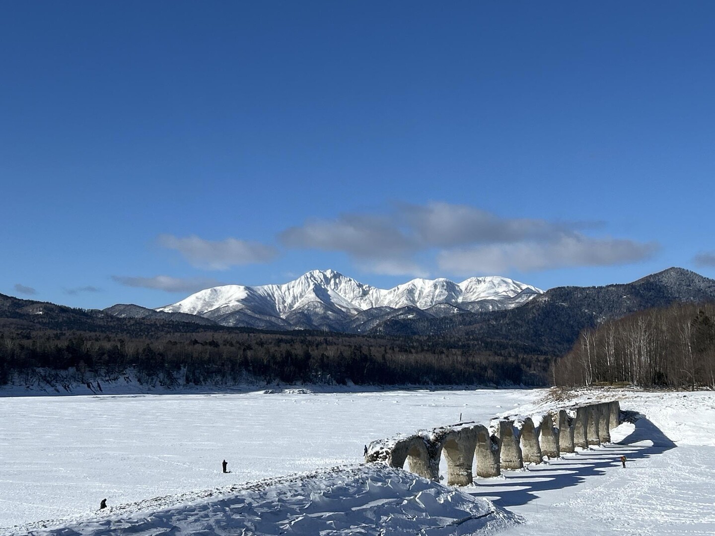 タウシュベツ川橋梁とアイスバブル-2025-01-11 / tana-botaさんのハイキングの活動データ | YAMAP / ヤマップ