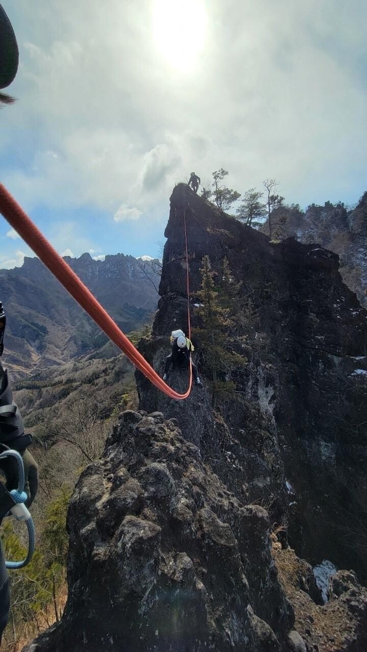 木戸壁右カンテ→御殿南壁(VR) / バニさんの妙義山・天狗岳・相馬岳の活動日記 | YAMAP / ヤマップ