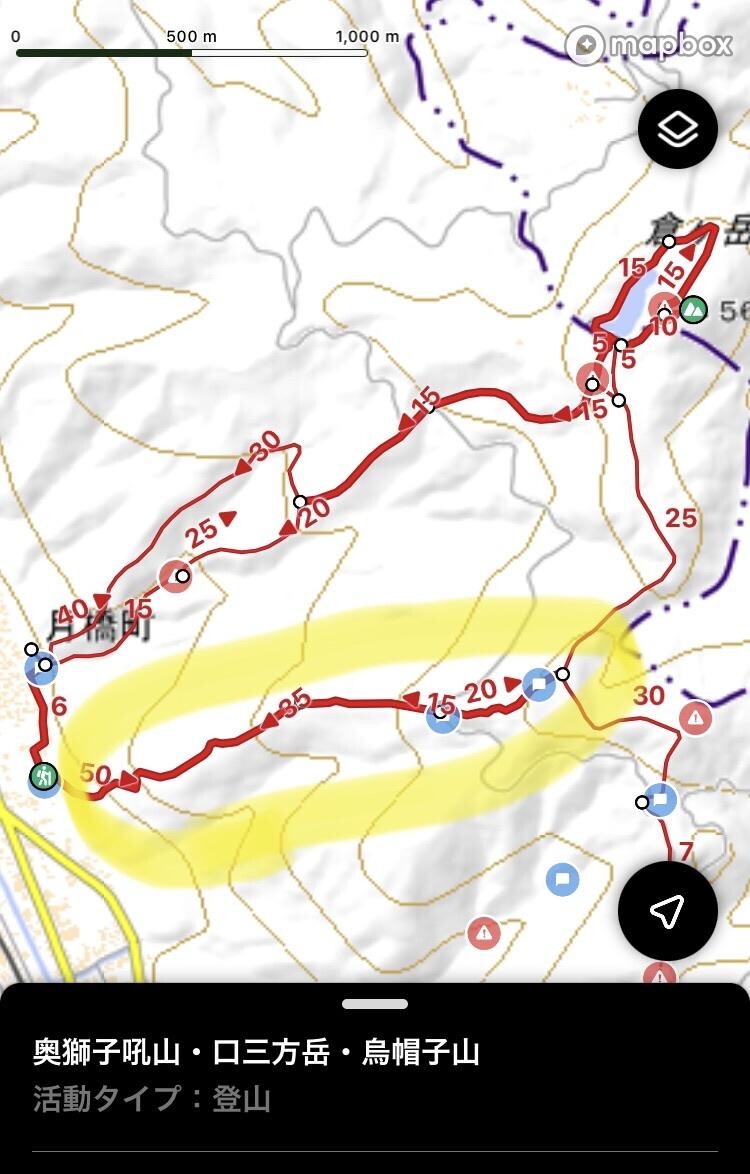 ★北獅子吼の倉ヶ嶽への鉄塔ルートが登録 ... / のっぽ さんのモーメント | YAMAP / ヤマップ