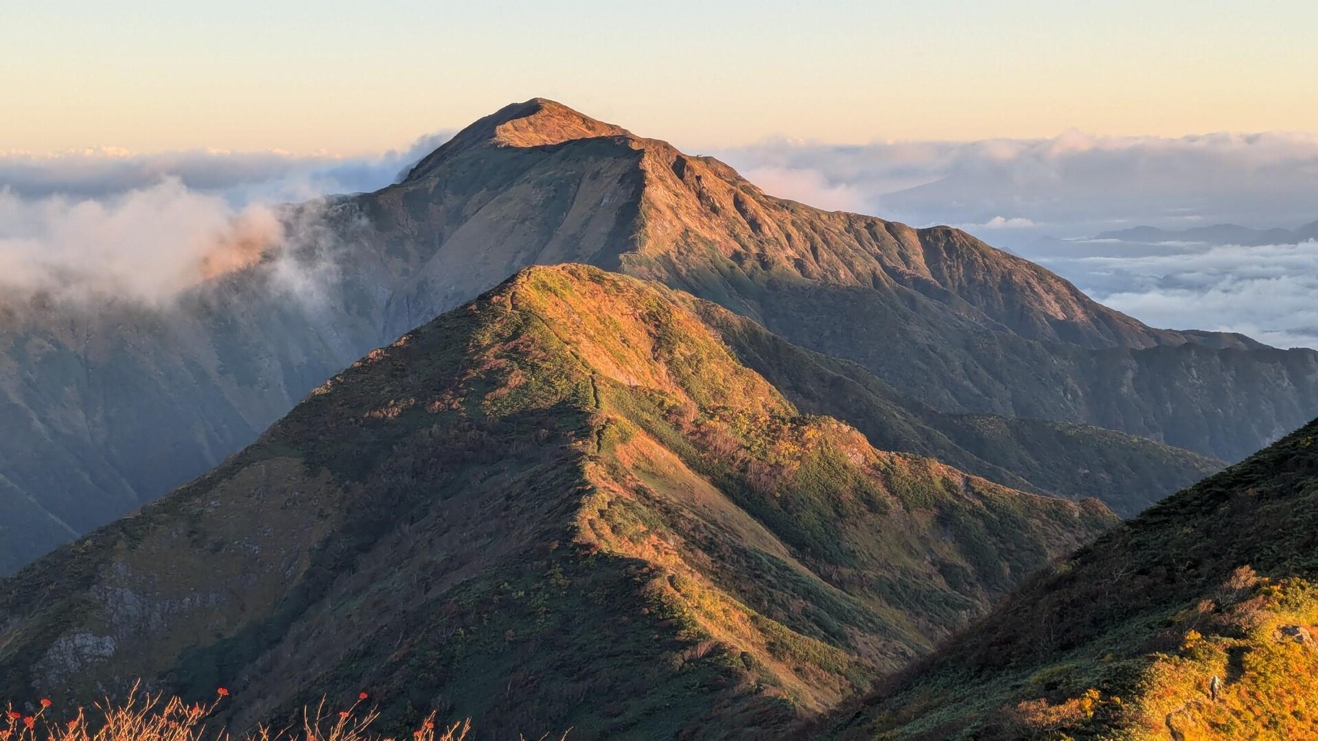 Last chance‼️裏越後三山縦走〜荒沢岳&中ノ岳⛰️三百#274ē / denaliさんの越後駒ヶ岳・八海山・中ノ岳の活動データ | YAMAP / ヤマップ