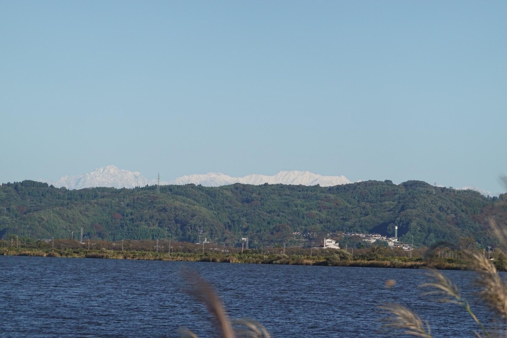 昨日の河北潟からの山並み⛰️ 白い山々 ... / mag.hさんのモーメント | YAMAP / ヤマップ
