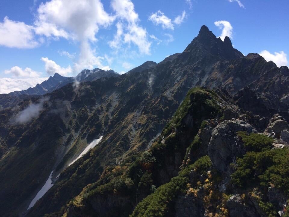 北鎌尾根 貧乏沢の丸太の上ですっごい勢い... / kalo_zzzさんのモーメント | YAMAP / ヤマップ