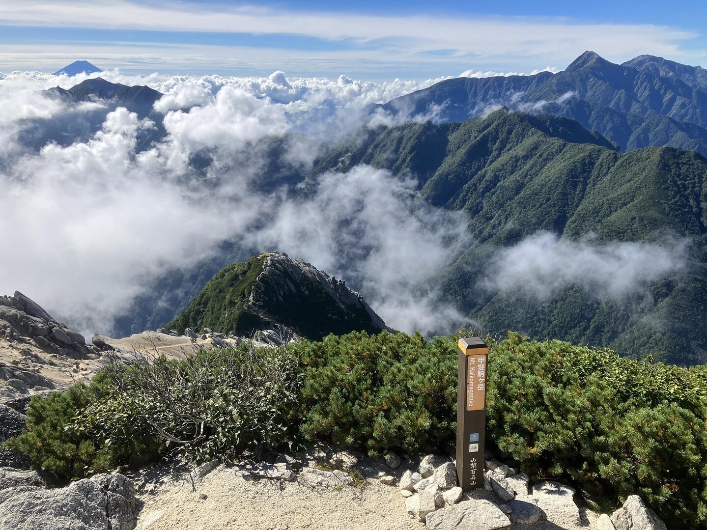 小仙丈ヶ岳・仙丈ヶ岳・駒津峰・摩利支天・甲斐駒ヶ岳・前屏風ノ頭 / Tabaさんの仙丈ヶ岳・伊那荒倉岳の活動データ | YAMAP / ヤマップ