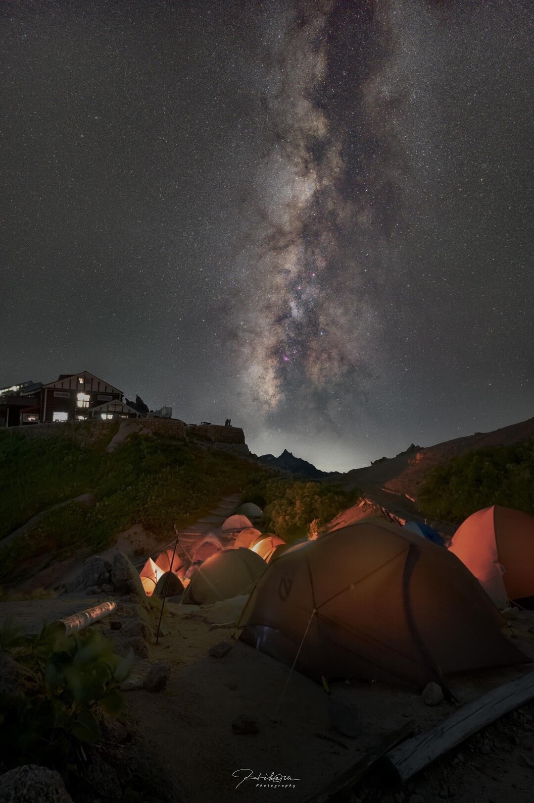 テント場×燕山荘×槍ヶ岳×天の川 テン... / Hik@ruさんのモーメント | YAMAP / ヤマップ