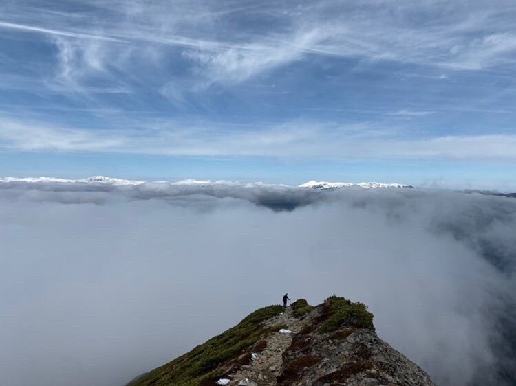 ニペソツ山頂上付近でスライドしたburi... / YKさんのモーメント | YAMAP / ヤマップ