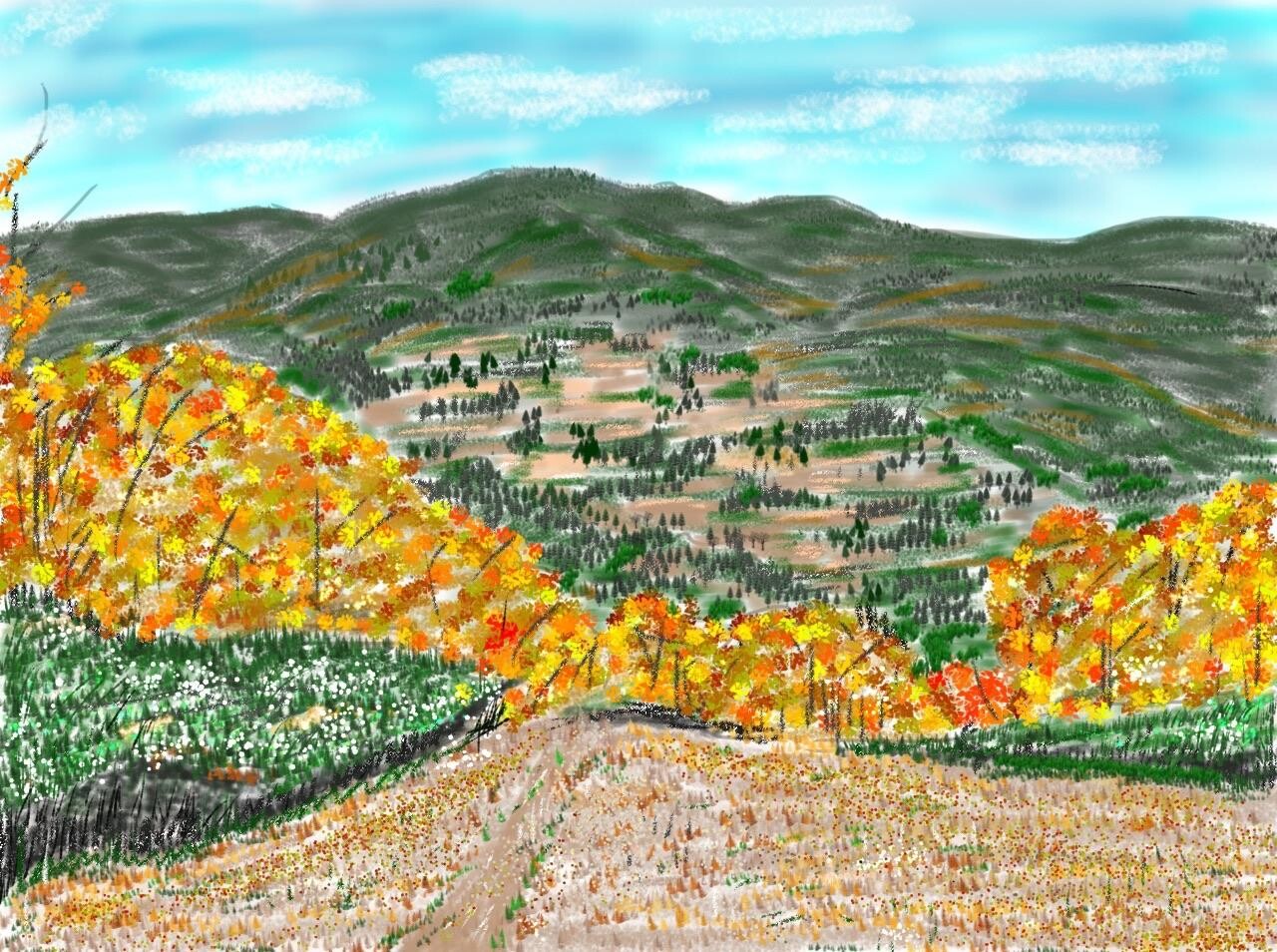 晩秋に 雪待つゲレンデ 映える紅 静かに... / clearkkさんのモーメント | YAMAP / ヤマップ