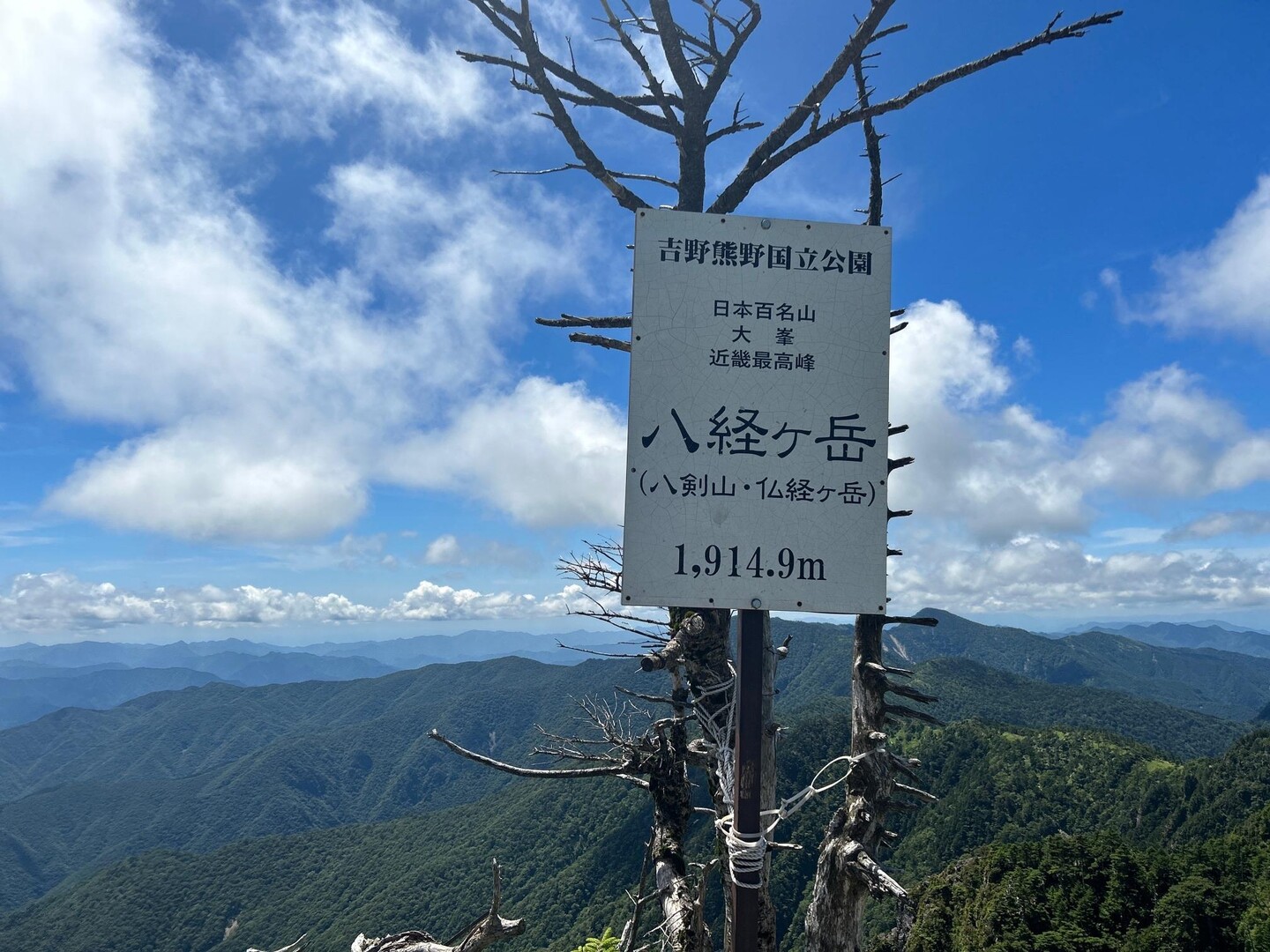 弁天ノ森・弥山・八経ヶ岳 / Madelineさんの八経ヶ岳の活動データ | YAMAP / ヤマップ