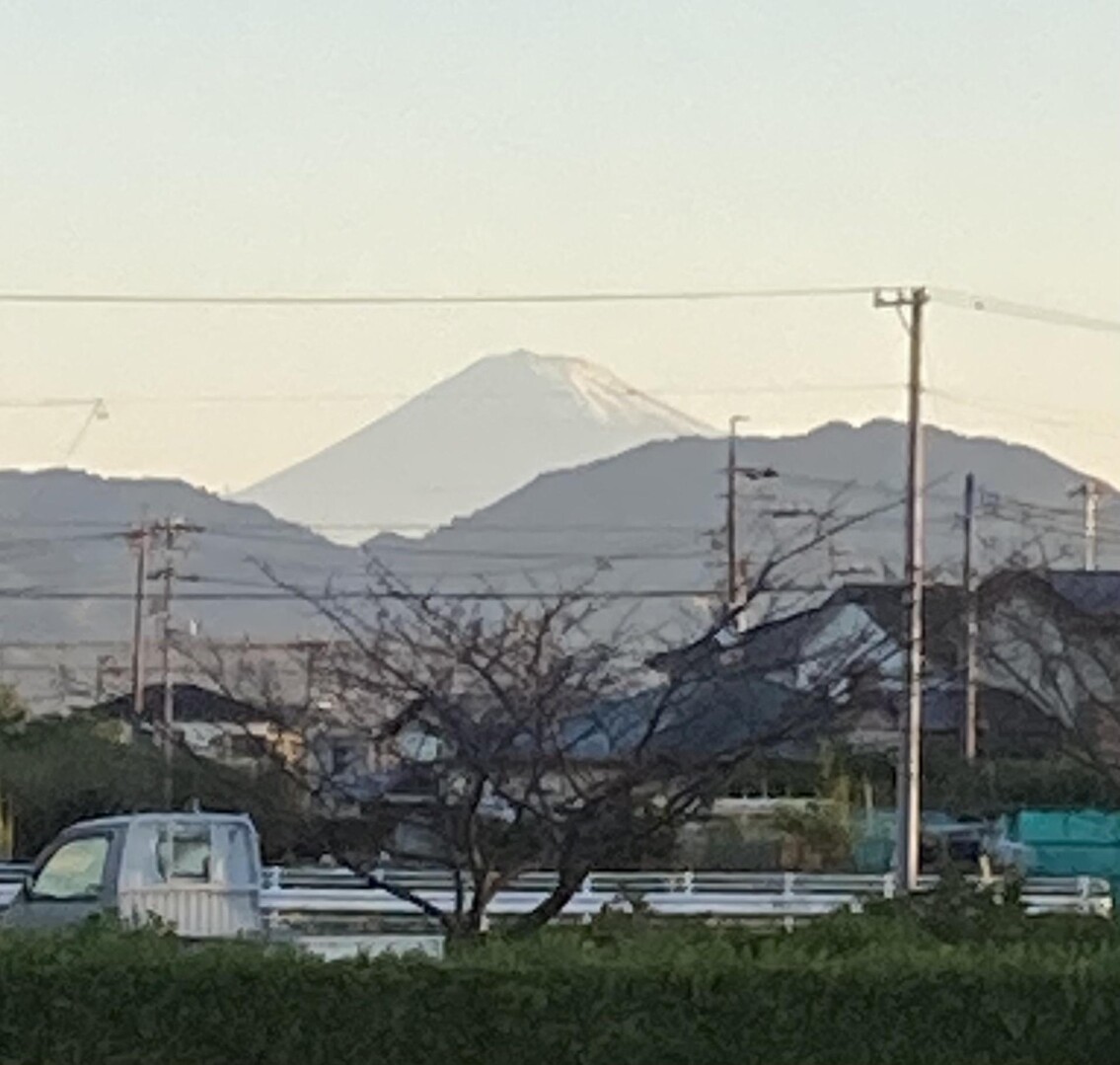いつものランニングコースからの富士山 雪... / Ken24g3さんのモーメント | YAMAP / ヤマップ