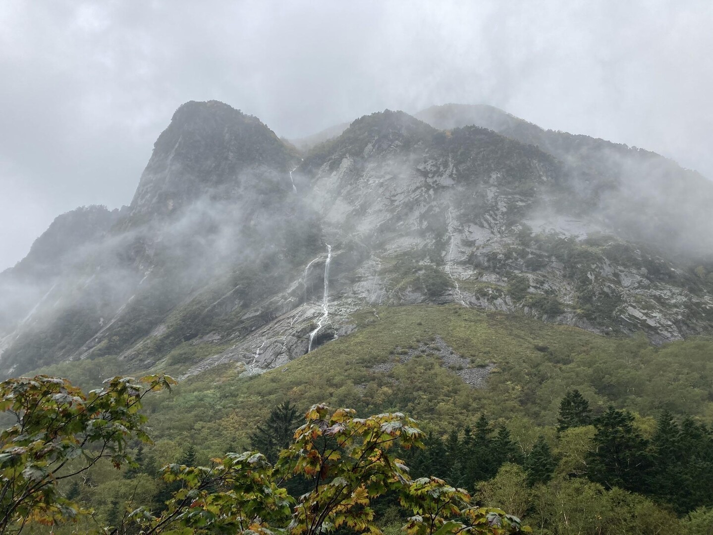 雨☔️の下山 ここはミルフォードトラック？ / BONDIさんの槍ヶ岳・穂高岳・上高地の活動データ | YAMAP / ヤマップ