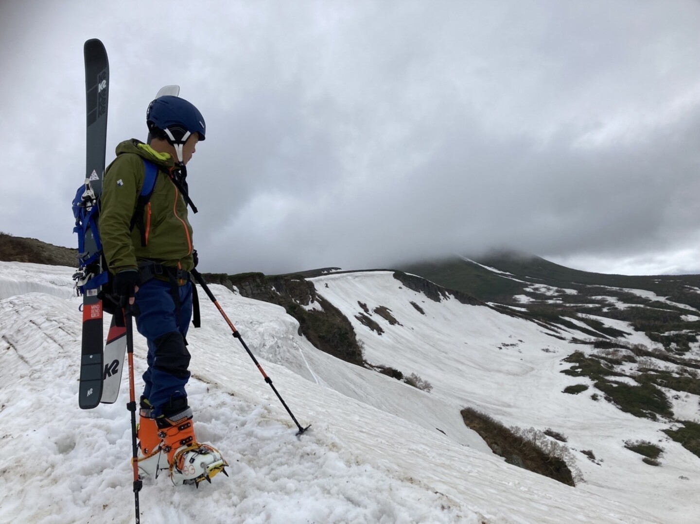 びしょ濡れ高根ヶ原BC⛷大雪山系・旭岳・トムラウシ-2022-06-11 / kashiさんの大雪山系・旭岳・トムラウシの活動データ | YAMAP / ヤマップ