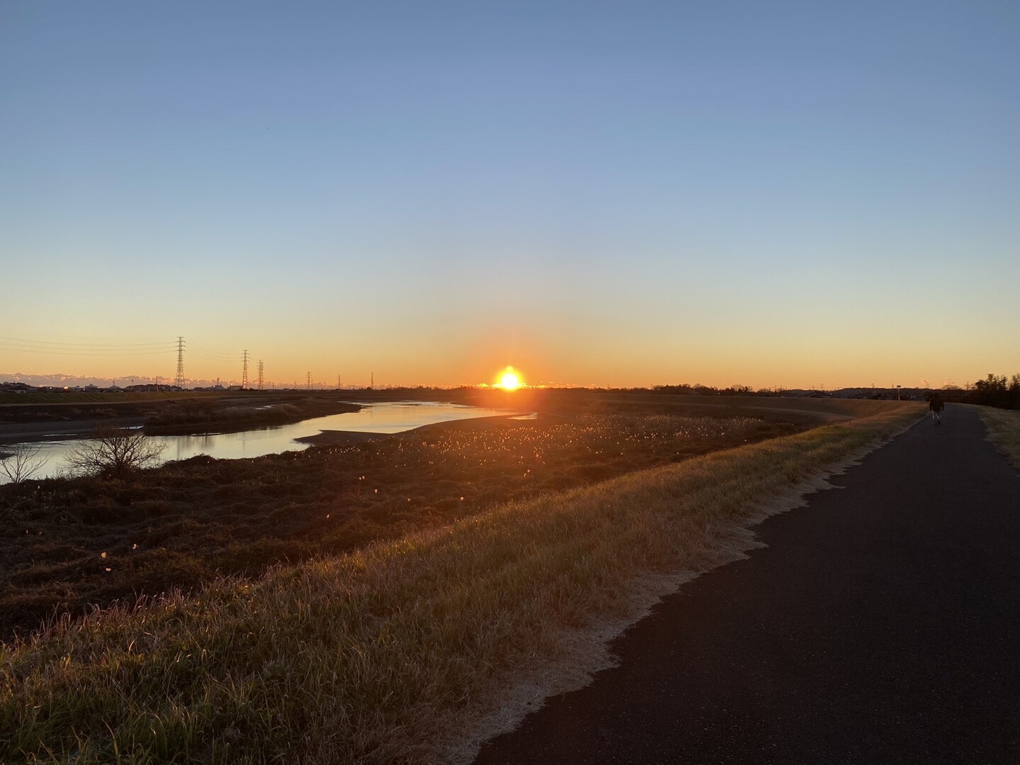 この正月は茨城の実家に帰り、小貝川からあ... / ランバさんのモーメント | YAMAP / ヤマップ