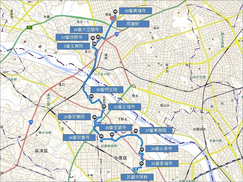 玉川88【歩き巡拝4回目】 / enoさんのウォーキングの活動データ | YAMAP / ヤマップ