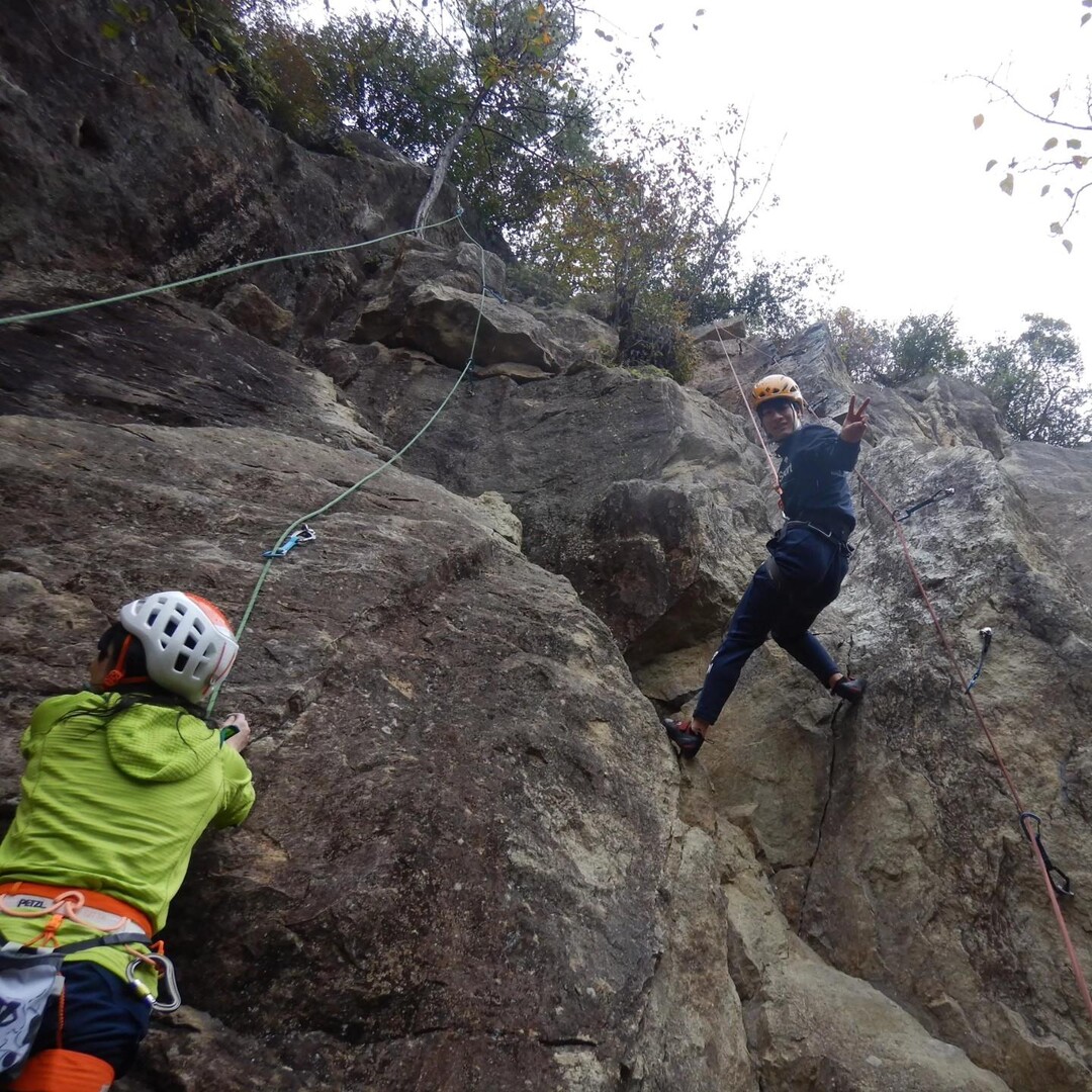 久しぶりの息子とのクライミングで烏帽子岩... / PON TWOさんのモーメント | YAMAP / ヤマップ