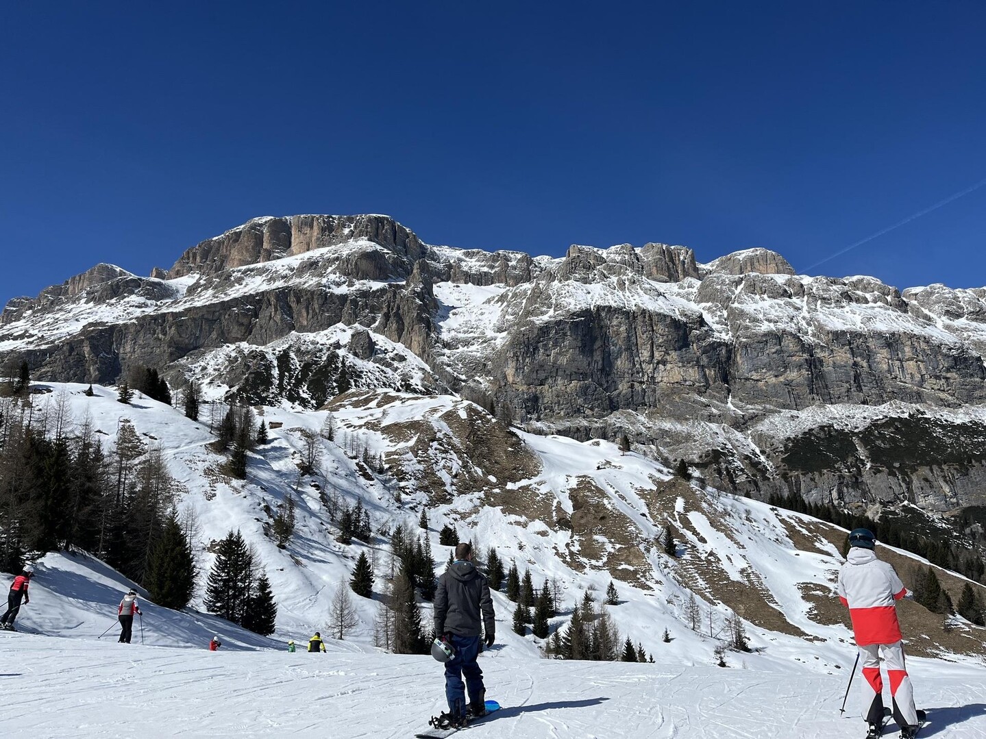 ドロミテ スキー6 Sella Ronda counter clockwiseセッラロンダ 反時計回り / ペンさんのサンタ・クリスティーナ ...