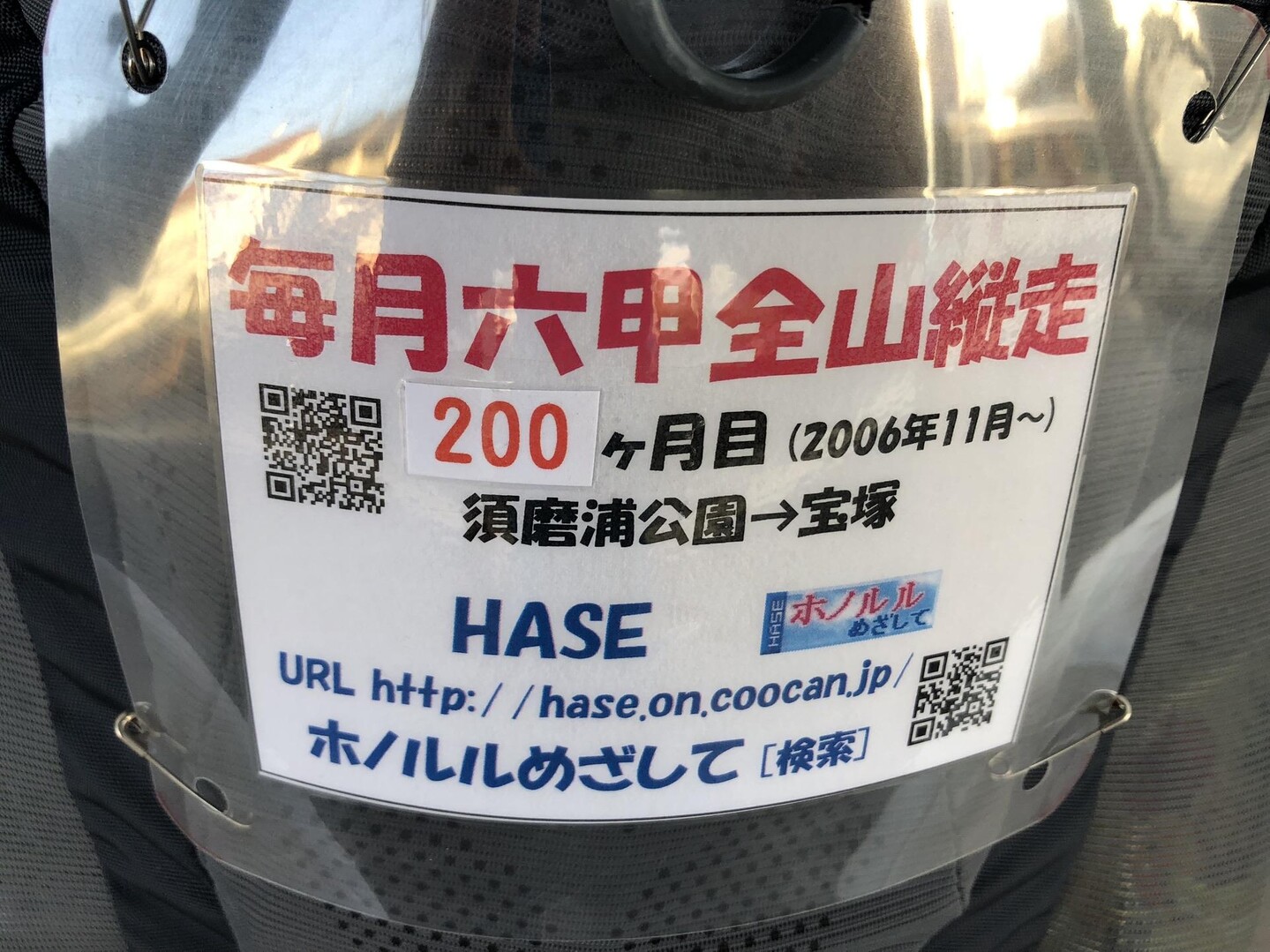 毎月六甲全山縦走200ヶ月目 / HASEさんの六甲山・長峰山・摩耶山の活動データ | YAMAP / ヤマップ