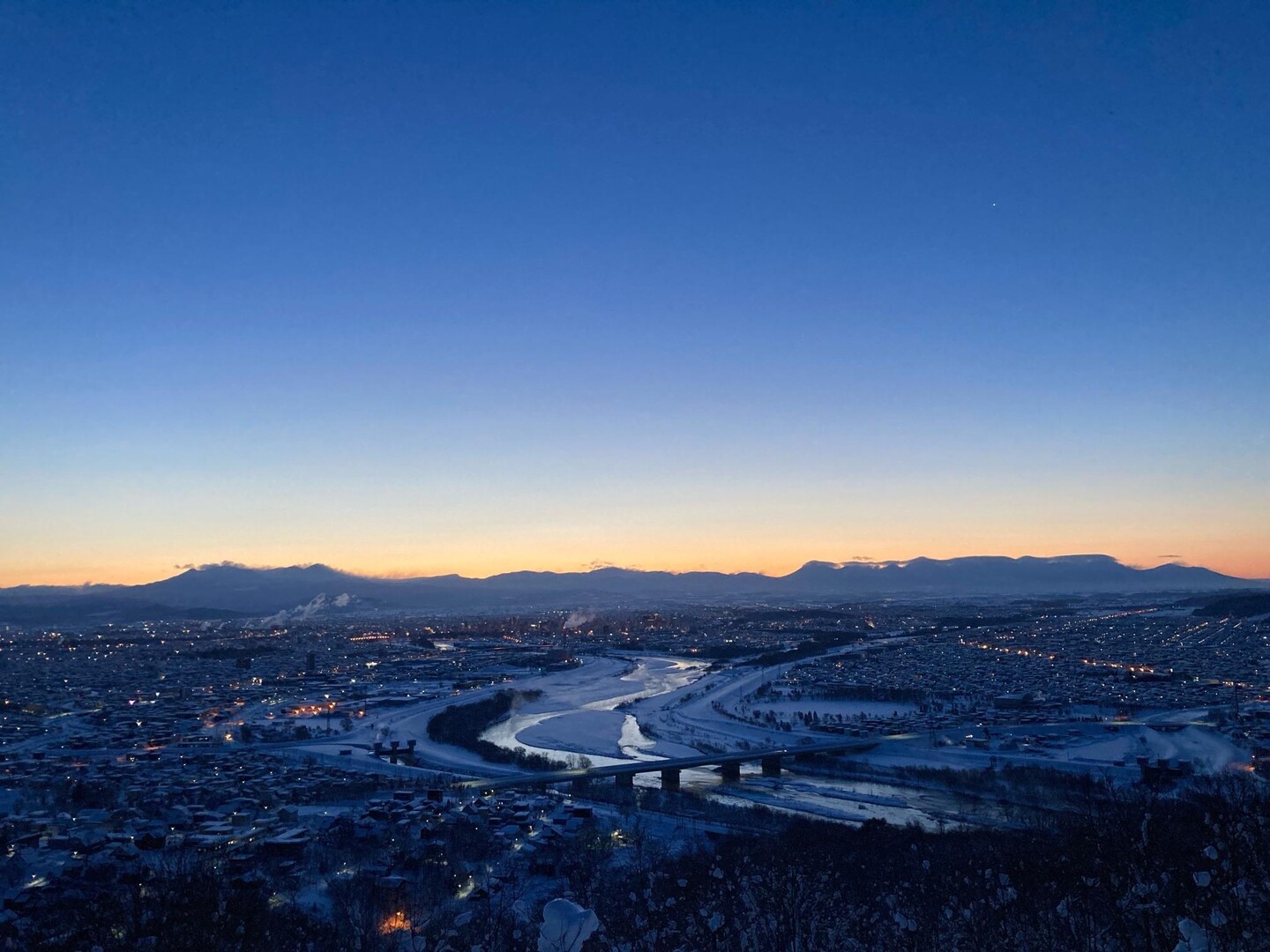嵐山 初日の出 マイナス13度超え / TKさんの嵐山公園・近文山・半面山の活動データ | YAMAP / ヤマップ
