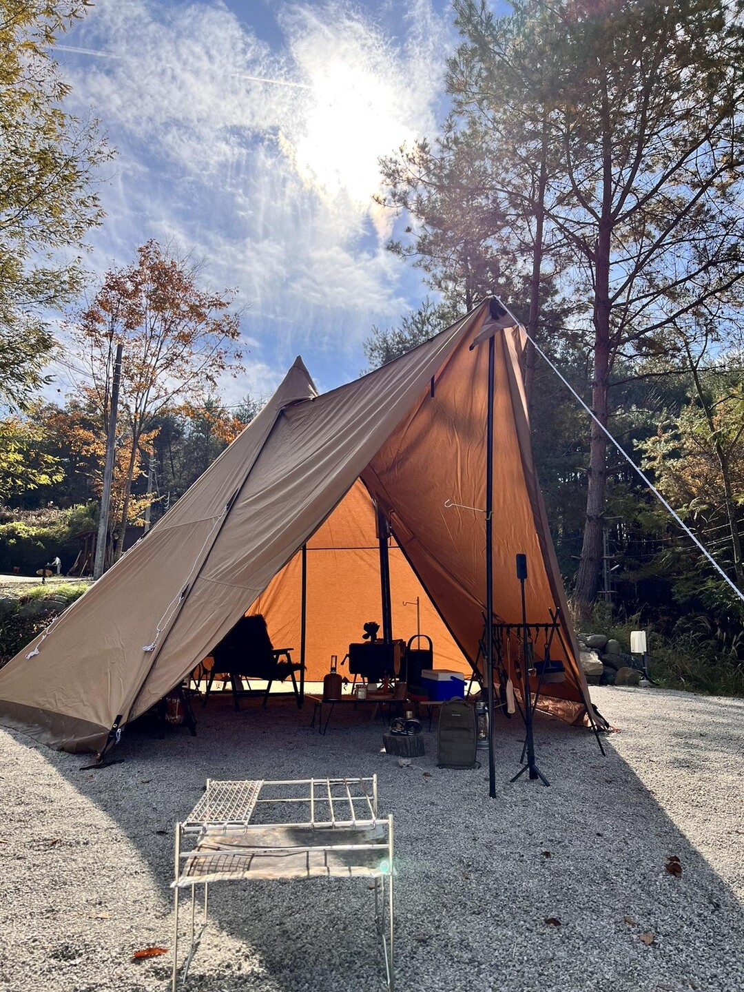 ソロキャンプ🏕 サーカスTC DX初張... / かずくん🍥🍜🏕🎣🚴🥾📚📷🥃 🐈🛵さんのモーメント | YAMAP / ヤマップ