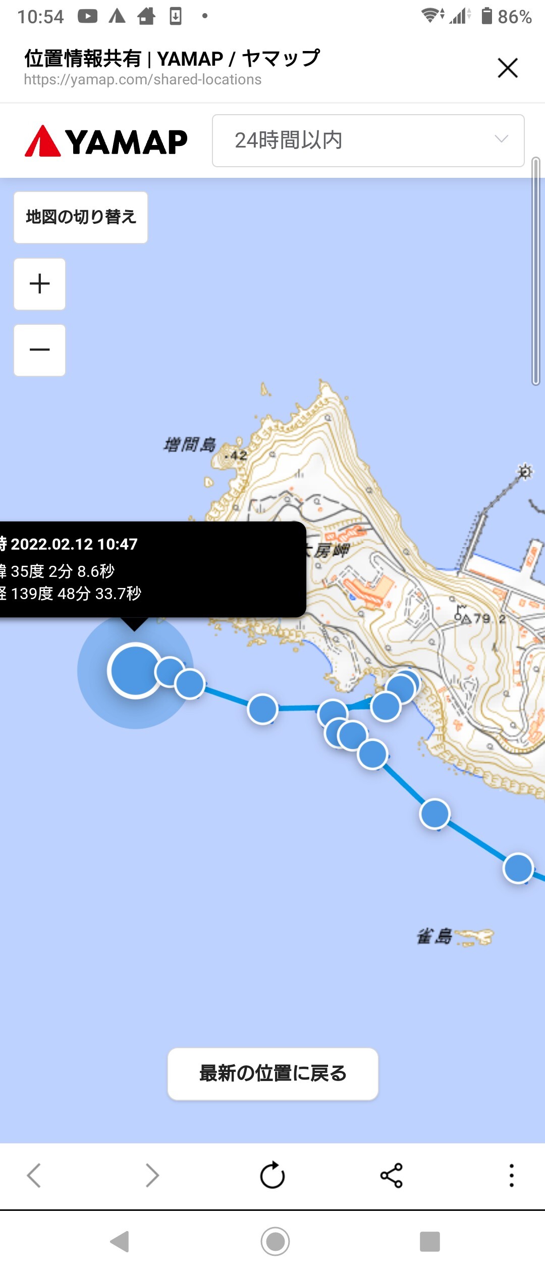 父を見守り中 UMIPやん / じゃじゃ馬さんのモーメント | YAMAP / ヤマップ