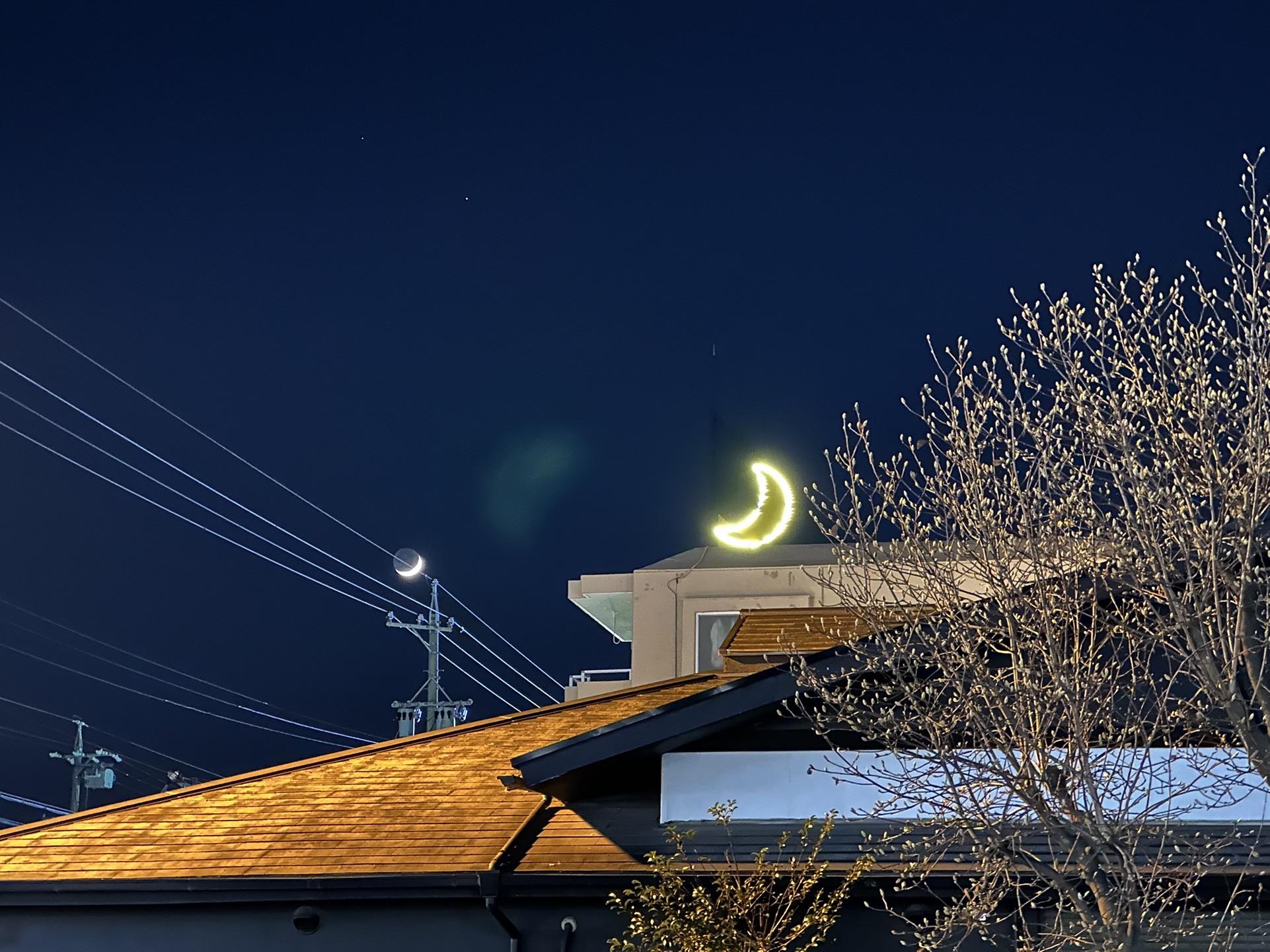 たまたまW三日月が見られました🌙🌙 / ヤス！さんのモーメント | YAMAP / ヤマップ