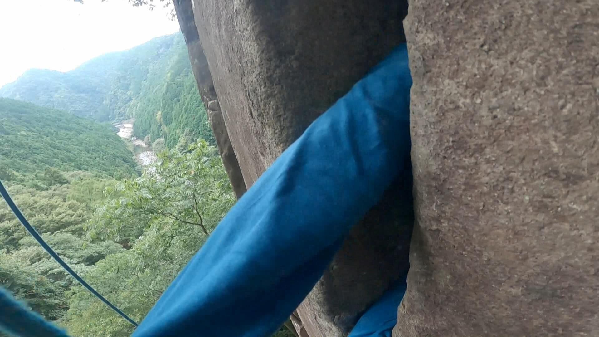 名張市は香落渓の岩場でのクライミングの動... / 6DMEさんのモーメント | YAMAP / ヤマップ