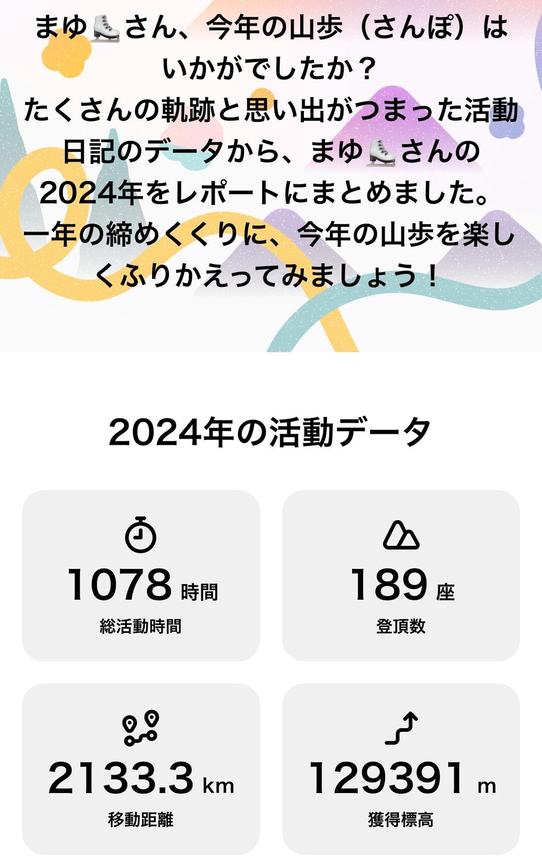 YAMAPでAI面白い😁ますます、やる... / まゆ⛸さんのモーメント | YAMAP / ヤマップ