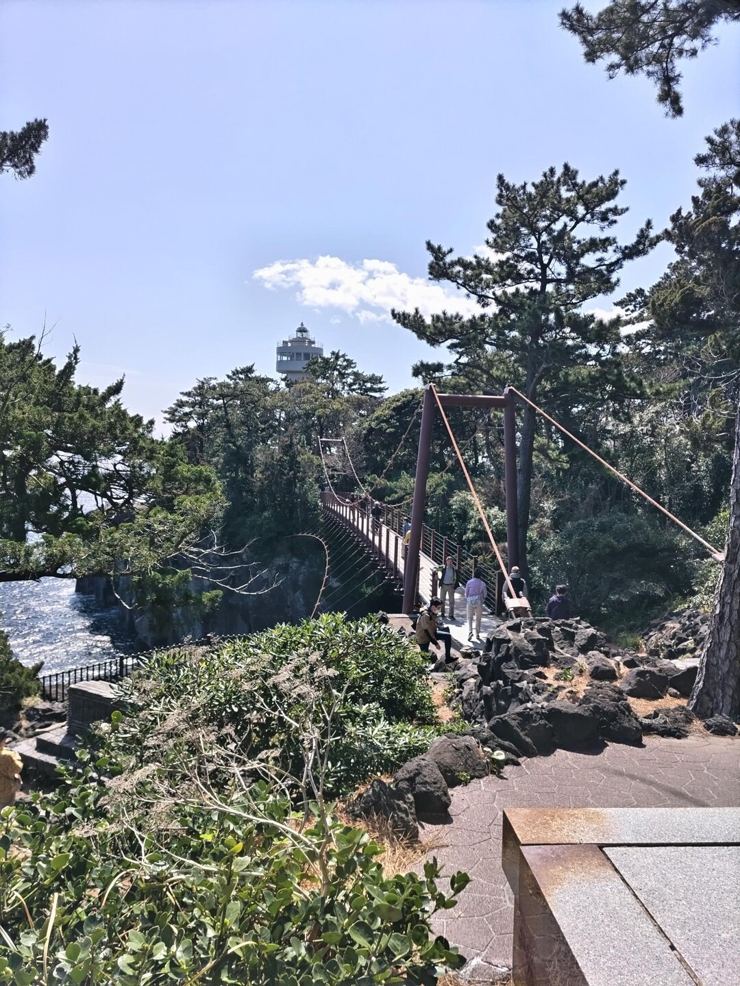 城ヶ崎海岸の吊り橋と灯台 / あひるママさんのウォーキングの活動データ | YAMAP / ヤマップ