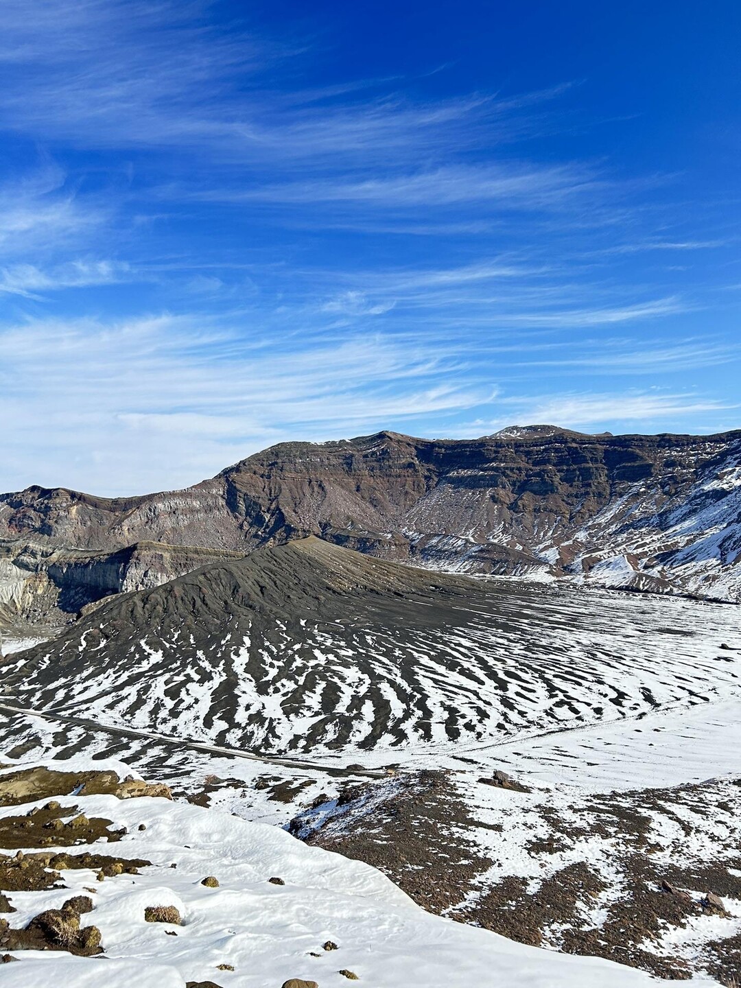 登り納め ️2023 @皿山(阿蘇山) / ryu_ich1さんの阿蘇山・高岳・根子岳の活動データ | YAMAP / ヤマップ