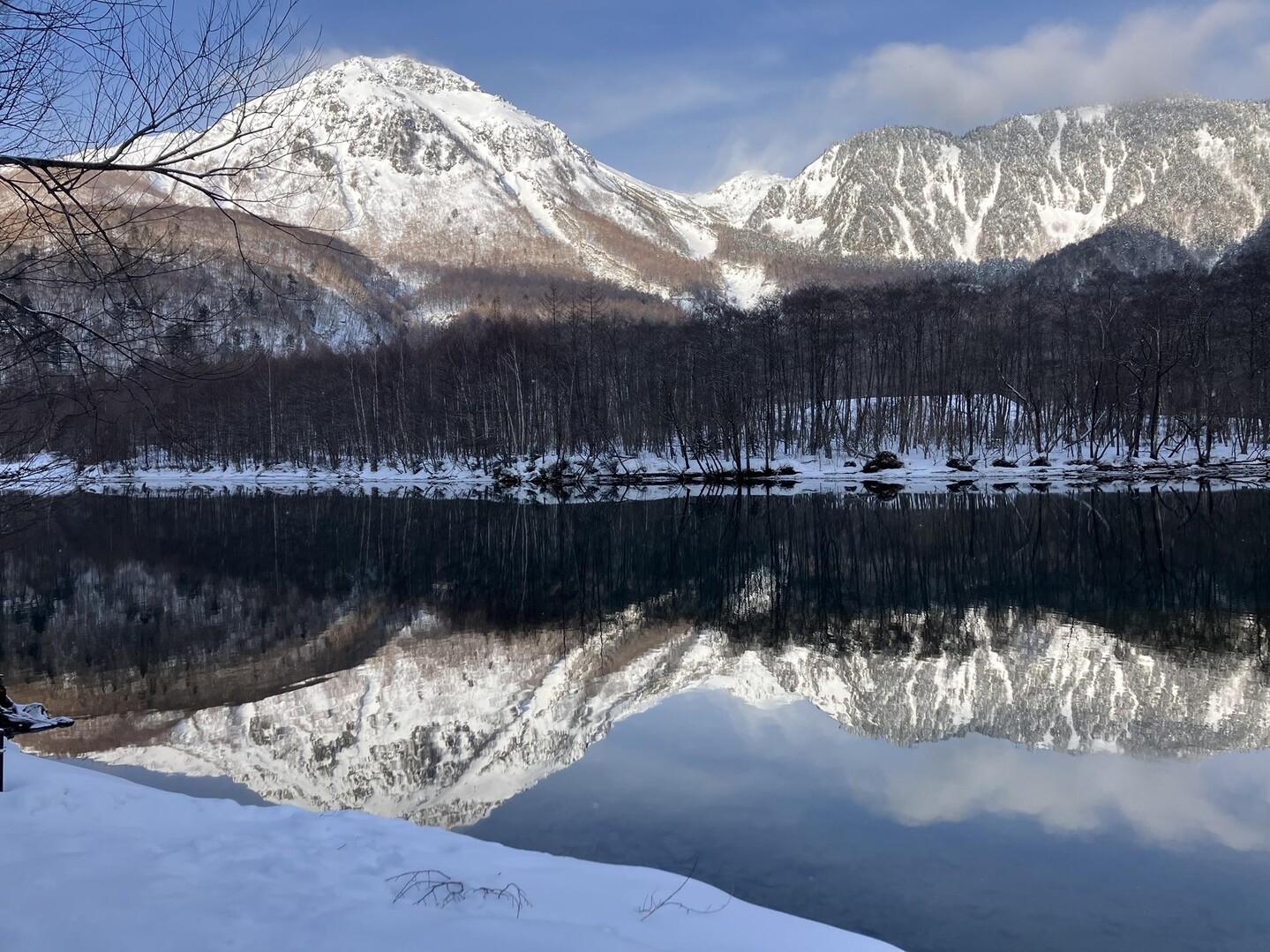 上高地:スノー トレッキング 2024-02-04 / MKoboさんの槍ヶ岳・穂高岳・上高地の活動データ | YAMAP / ヤマップ