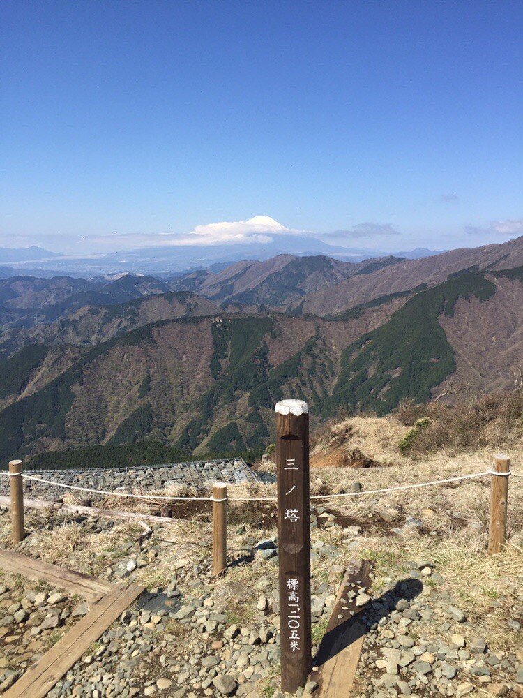 菩提峠駐車場・二ノ塔・三ノ塔・烏尾山・行者ヶ岳・塔ノ岳 / sskさんの塔ノ岳・丹沢山・蛭ヶ岳の活動データ | YAMAP / ヤマップ