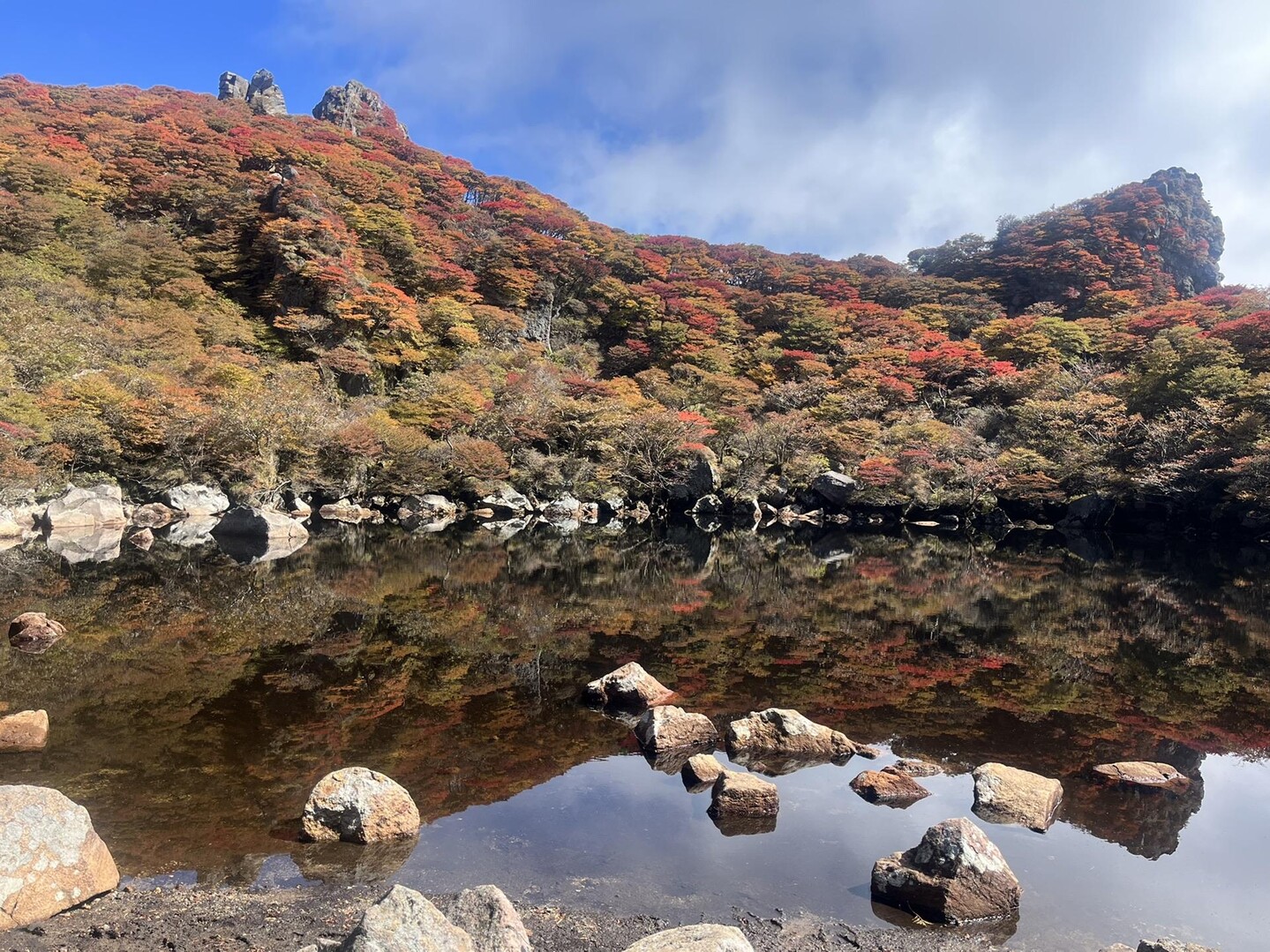 紅葉🍁狙いで大船山 / KAORI🍁さんの九重山（久住山）・大船山・星生山の活動日記 | YAMAP / ヤマップ