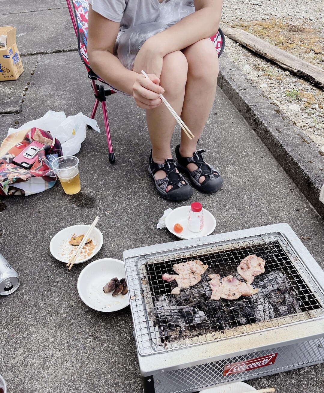 先輩誘ってBBQ_(┐「ε:)_🍖 む... / ひかるさんのモーメント | YAMAP / ヤマップ