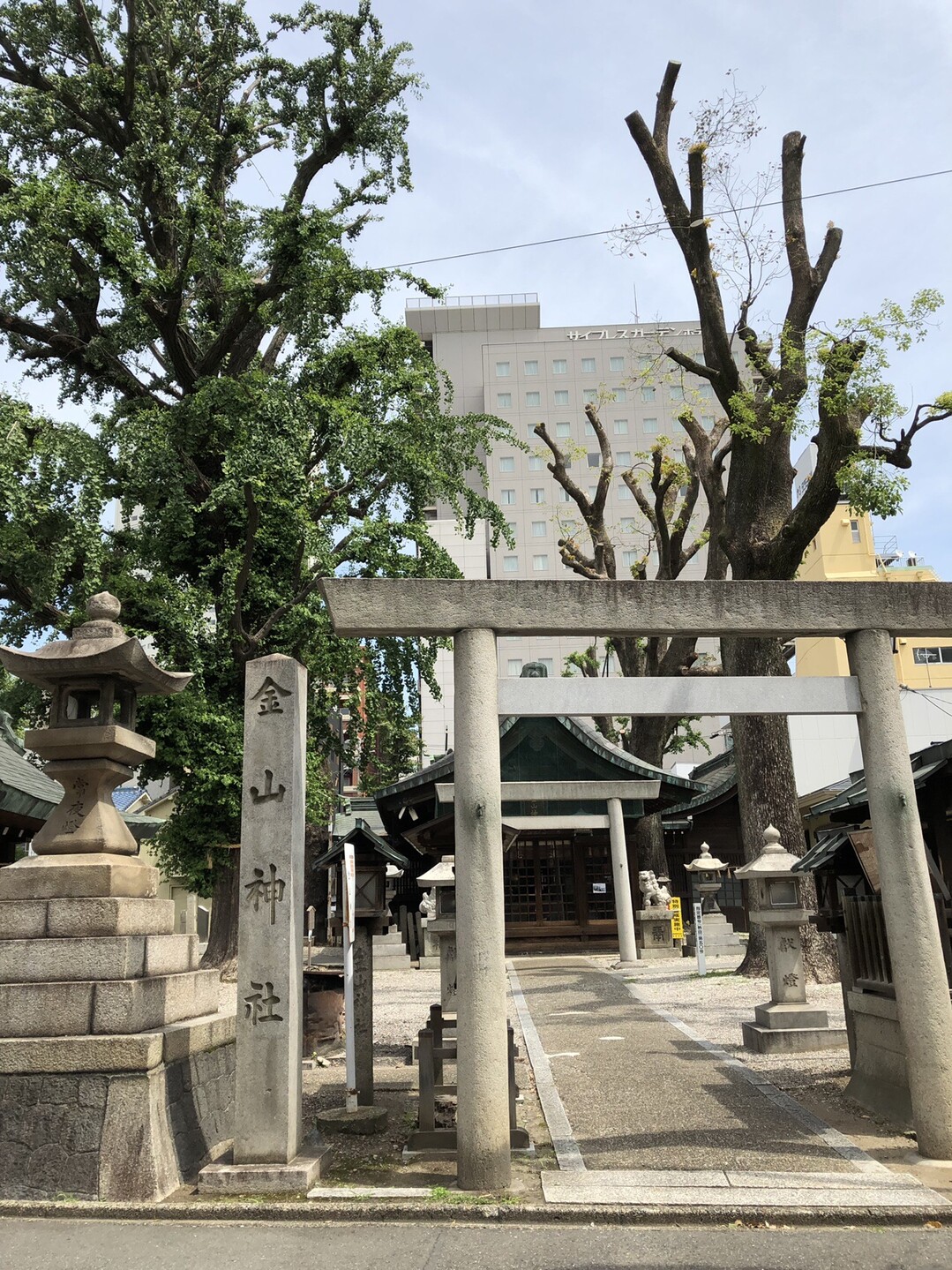 熱田三大古墳と象の鼻と夜寒の里 熱田の街歩きその1 2019618 東海道五十三次（宮宿・桑名宿）の写真13枚目 金山神社⛩ 今