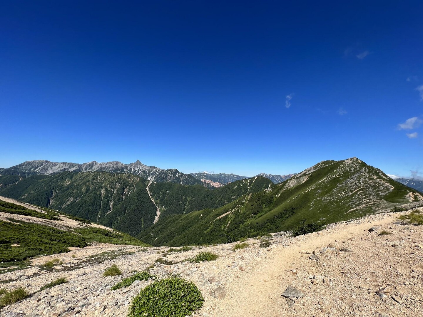 常念岳〜燕岳 パノラマ銀座☀️ / tea003さんの常念岳・大天井岳・燕岳の活動データ | YAMAP / ヤマップ