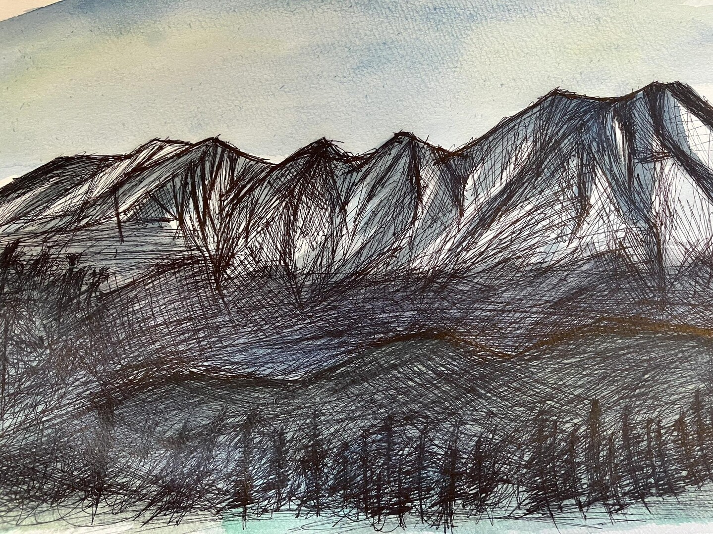 御嶽山を描いてみました‼️😁 / FUKUさんのモーメント | YAMAP / ヤマップ