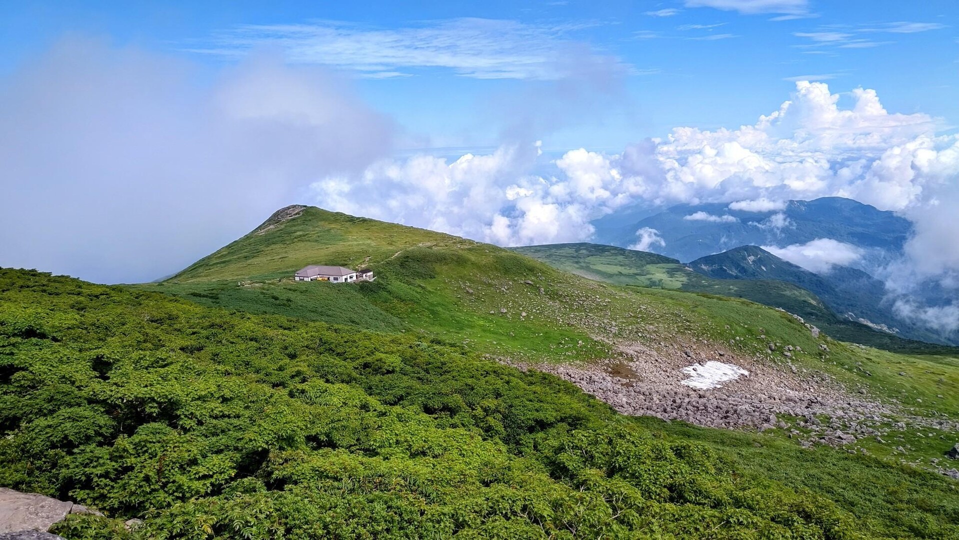 2023.8.19 月山 八合目より / mokoさんの月山の活動データ | YAMAP / ヤマップ
