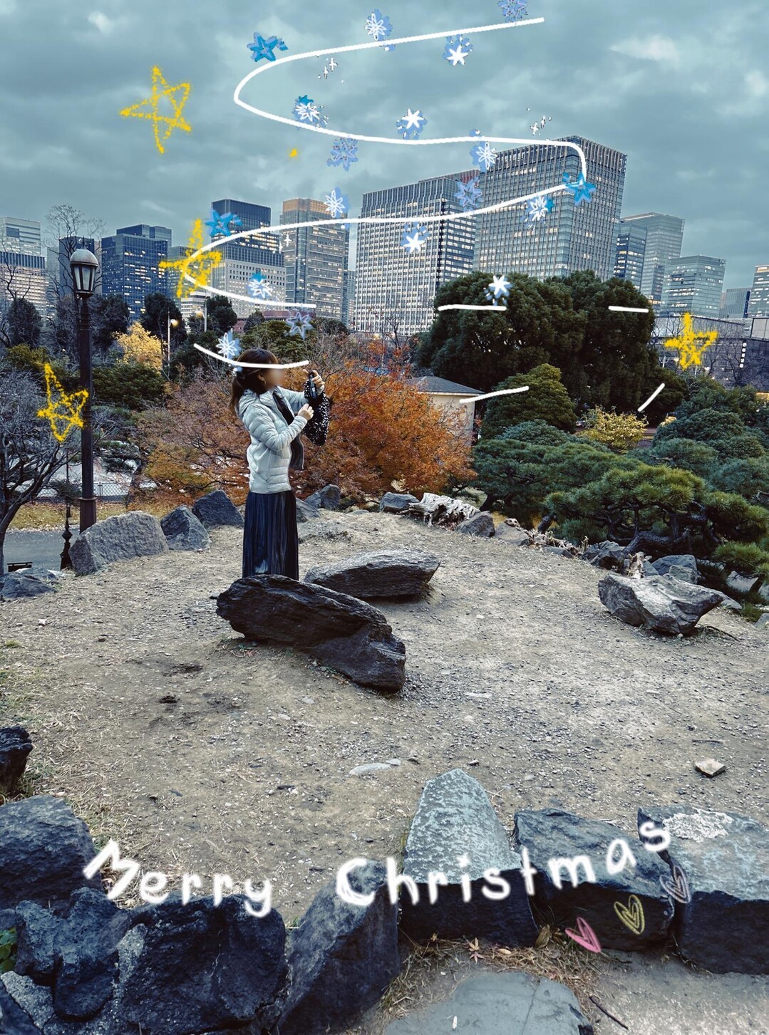 三笠山・つつじ山から🎄Merry Christmas / minirollさんの東京都23区 中央エリアの活動データ | YAMAP / ヤマップ