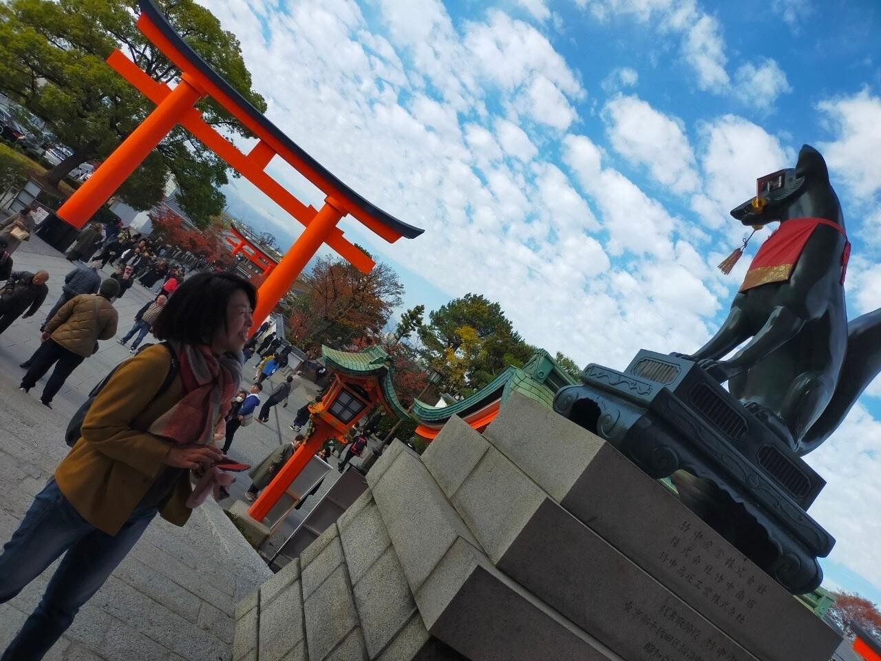 山ガールその⑥稲荷山・伏見稲荷大社 / megmegさんの大文字山・如意ヶ嶽・稲荷山の活動データ | YAMAP / ヤマップ