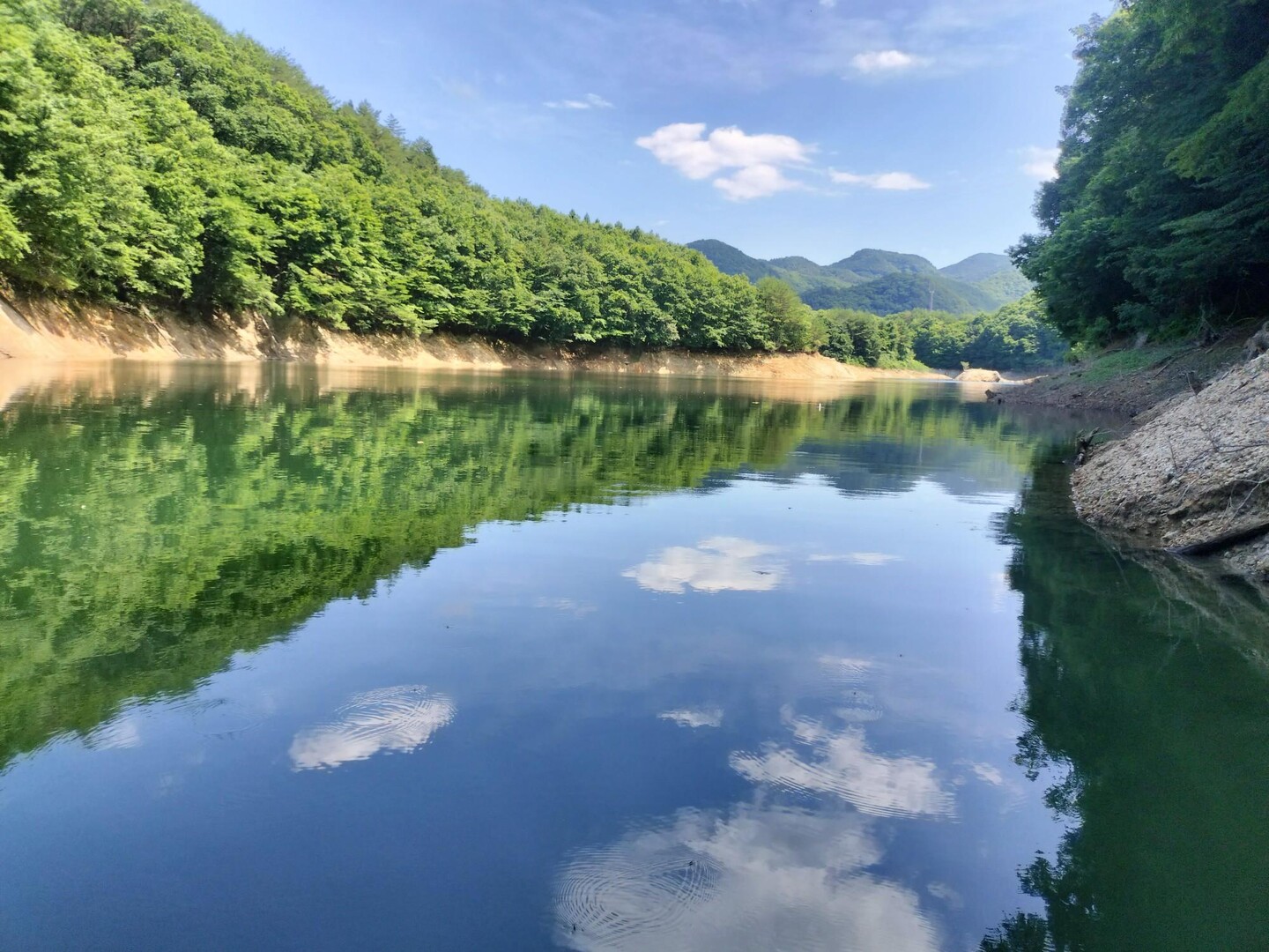 七ヶ宿ダム湖🌊でSUP🏄小梁川編-2024-07-07 / 3988さんのスタンドアップパドル(SUP)の活動データ | YAMAP / ヤマップ