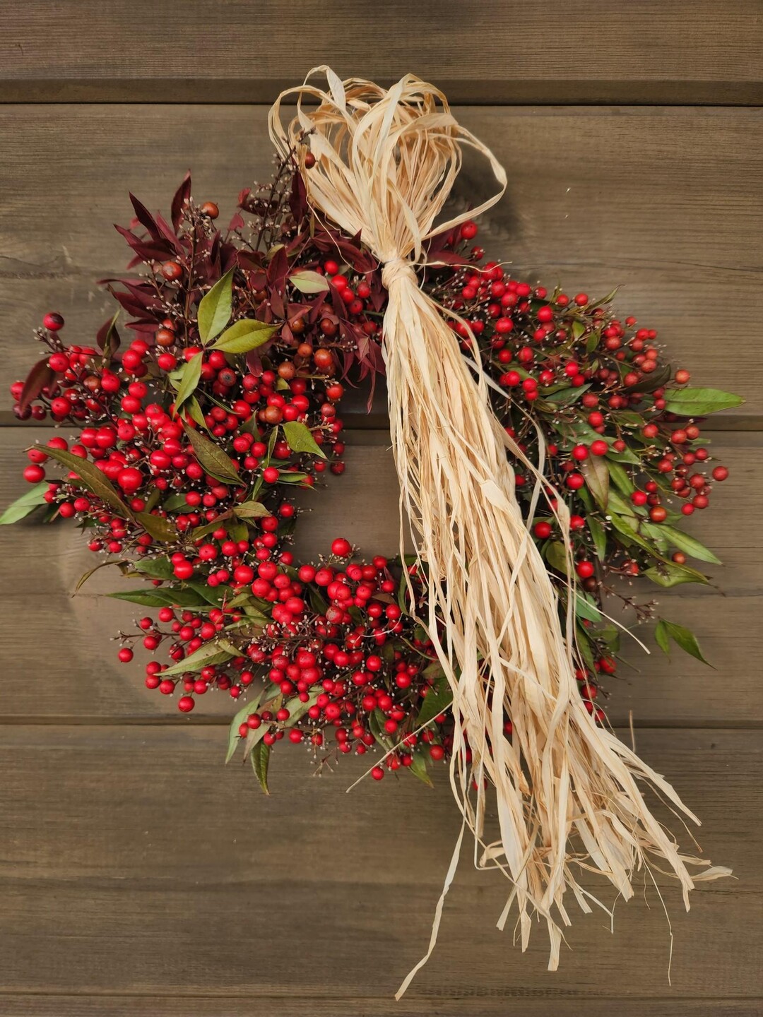 今回のリースは南天の実とラフィアで作って... / たまちゃんさんのモーメント | YAMAP / ヤマップ