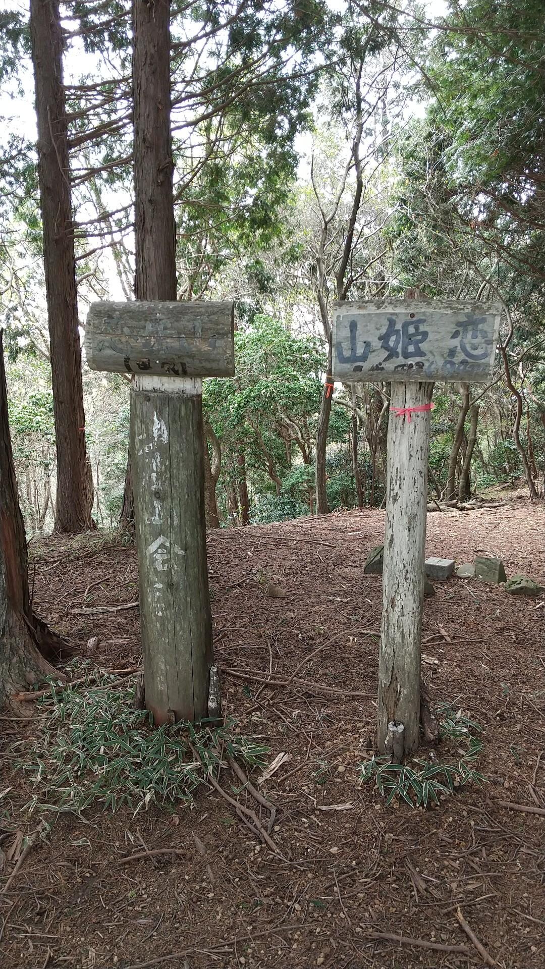 多度山脈北部を時計周りで周回 羽沢→鎌知土→恋姫山→石津山→桜番所 飯盛 →草履屋 ちゃいかさんの多度山・美濃松山・石津御嶽の活動データ