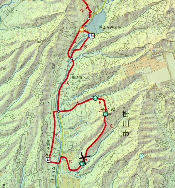 静岡県掛川市の千手峰の登山ルートを登録し... / k54さんのモーメント | YAMAP / ヤマップ