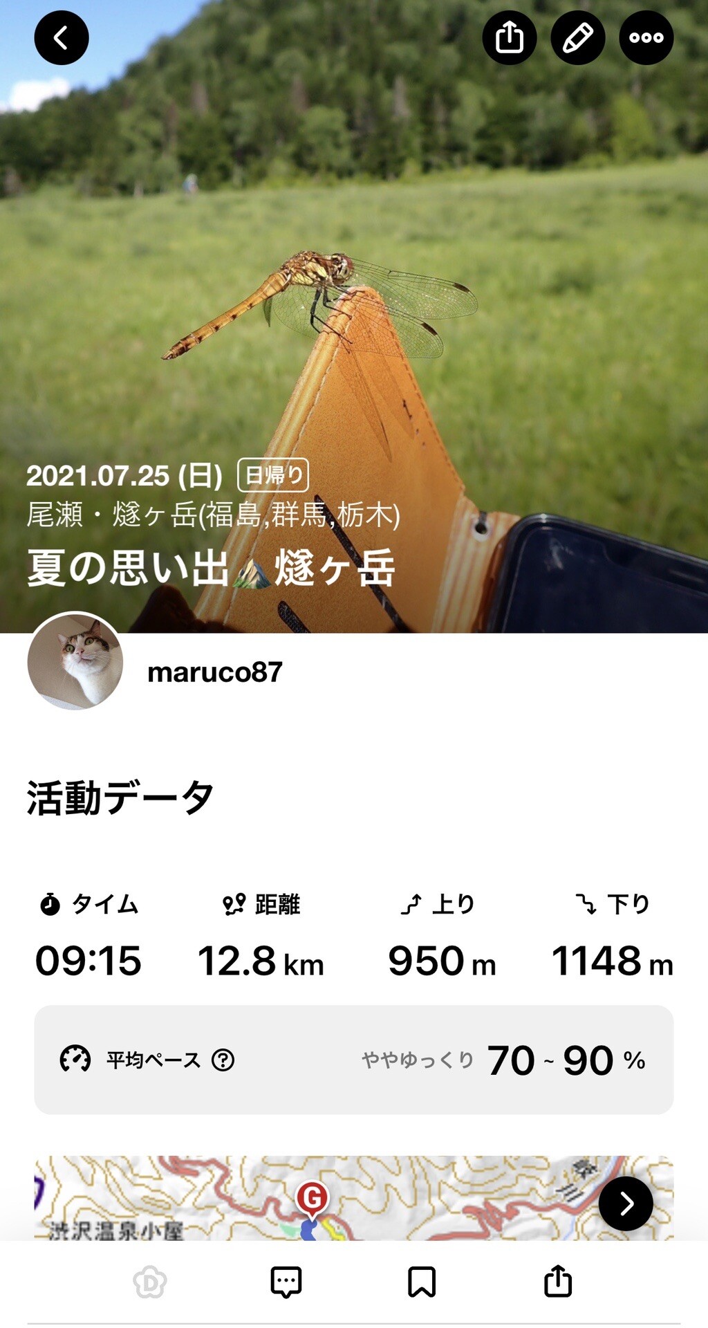 骨折から1年 あの日から変わってしまっ... / maruco87さんのモーメント | YAMAP / ヤマップ