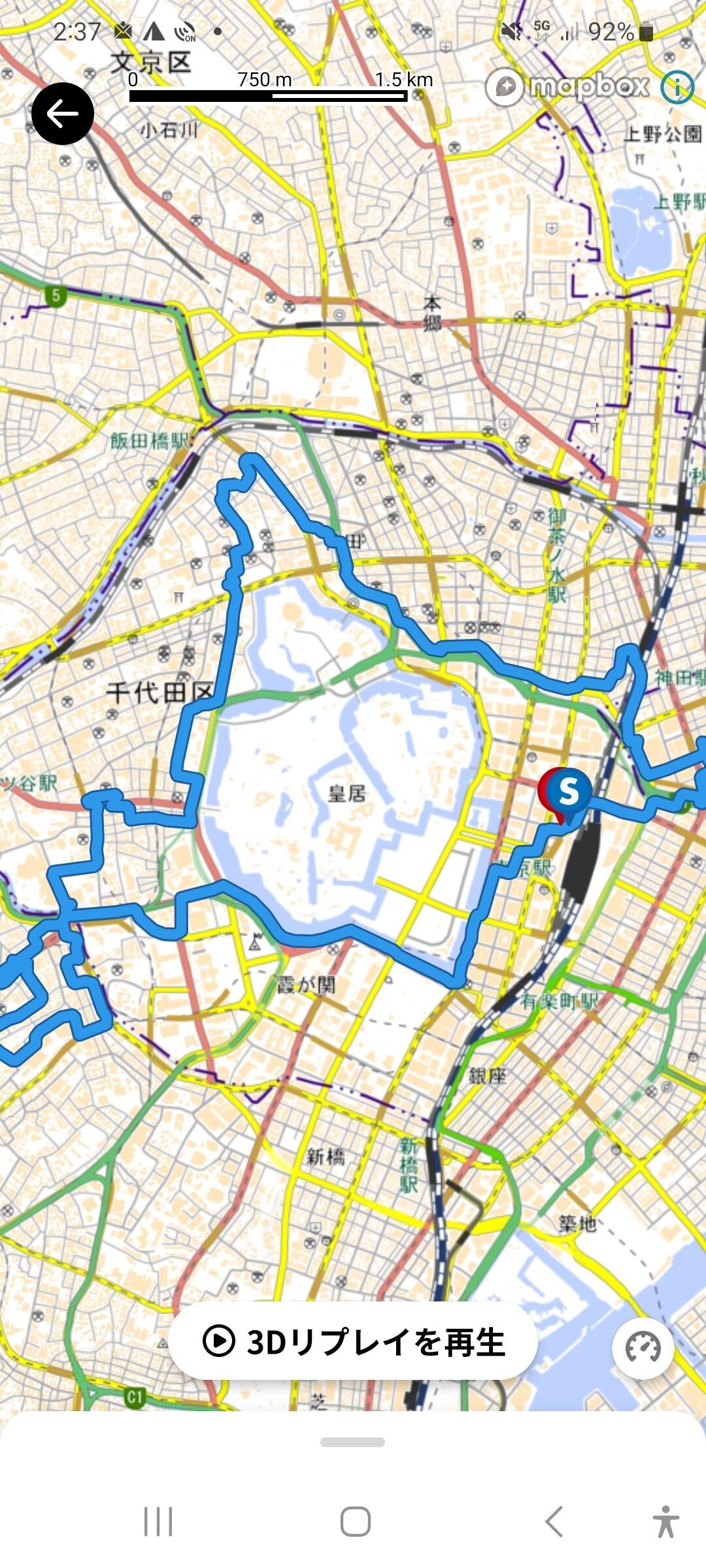 北海道一周(GPS軌跡アート) / ステラさんの東京都23区 中央エリアの活動データ | YAMAP / ヤマップ