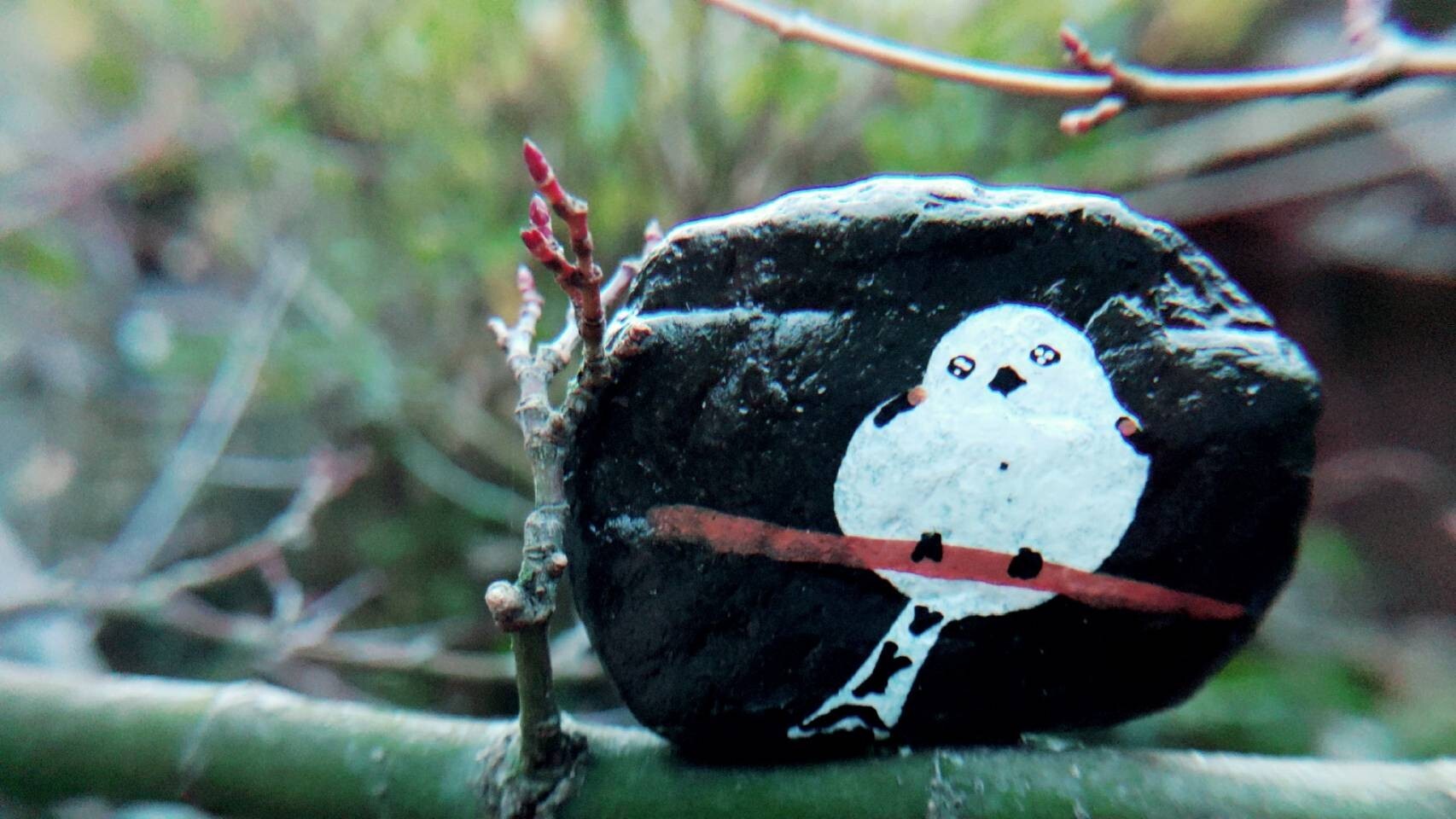 "シマエナガワロック"描きました🐦️... / kazさんのモーメント | YAMAP / ヤマップ